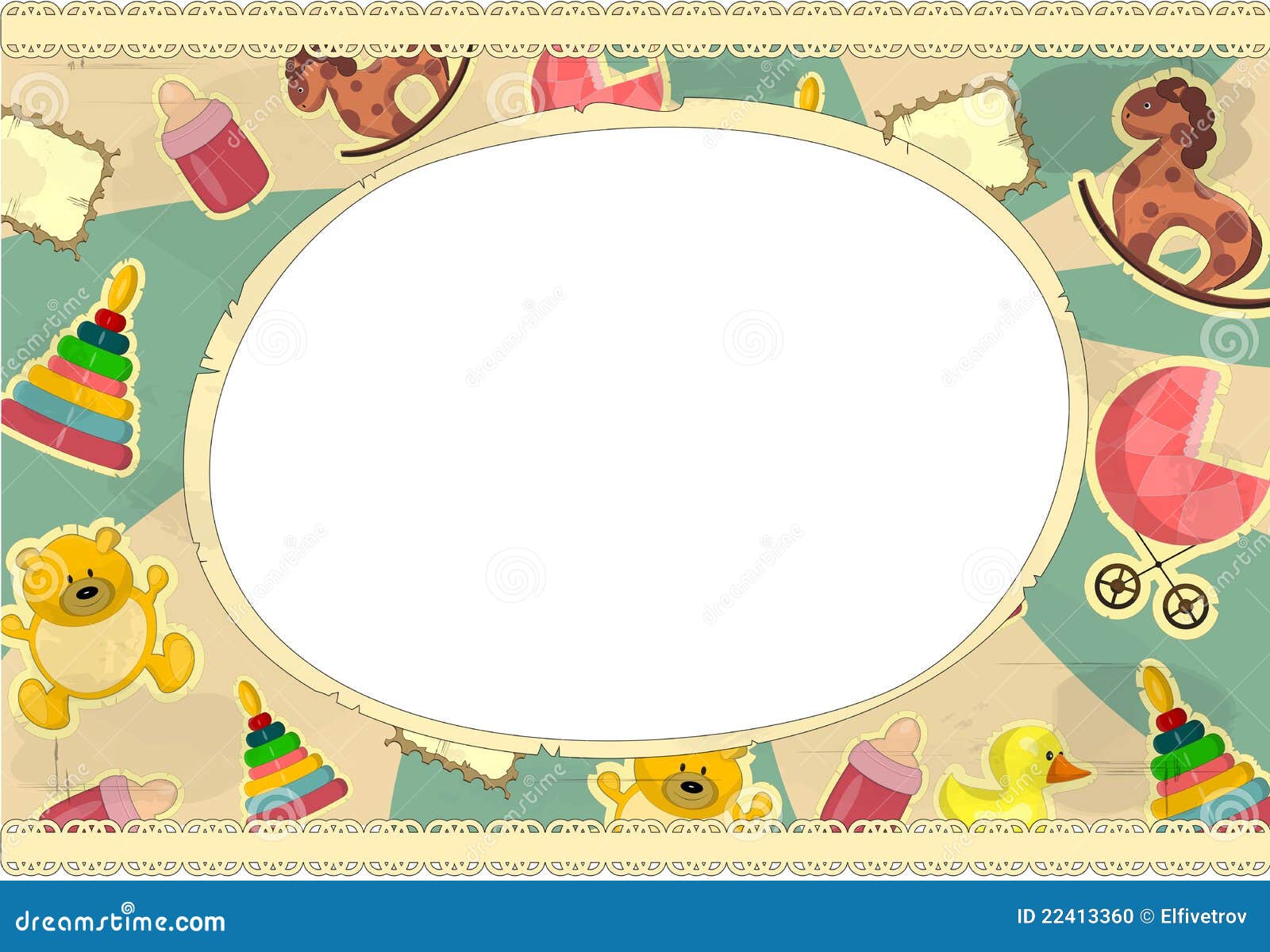 Baby Photo Frame stock vector. Illustration of background - 22413360