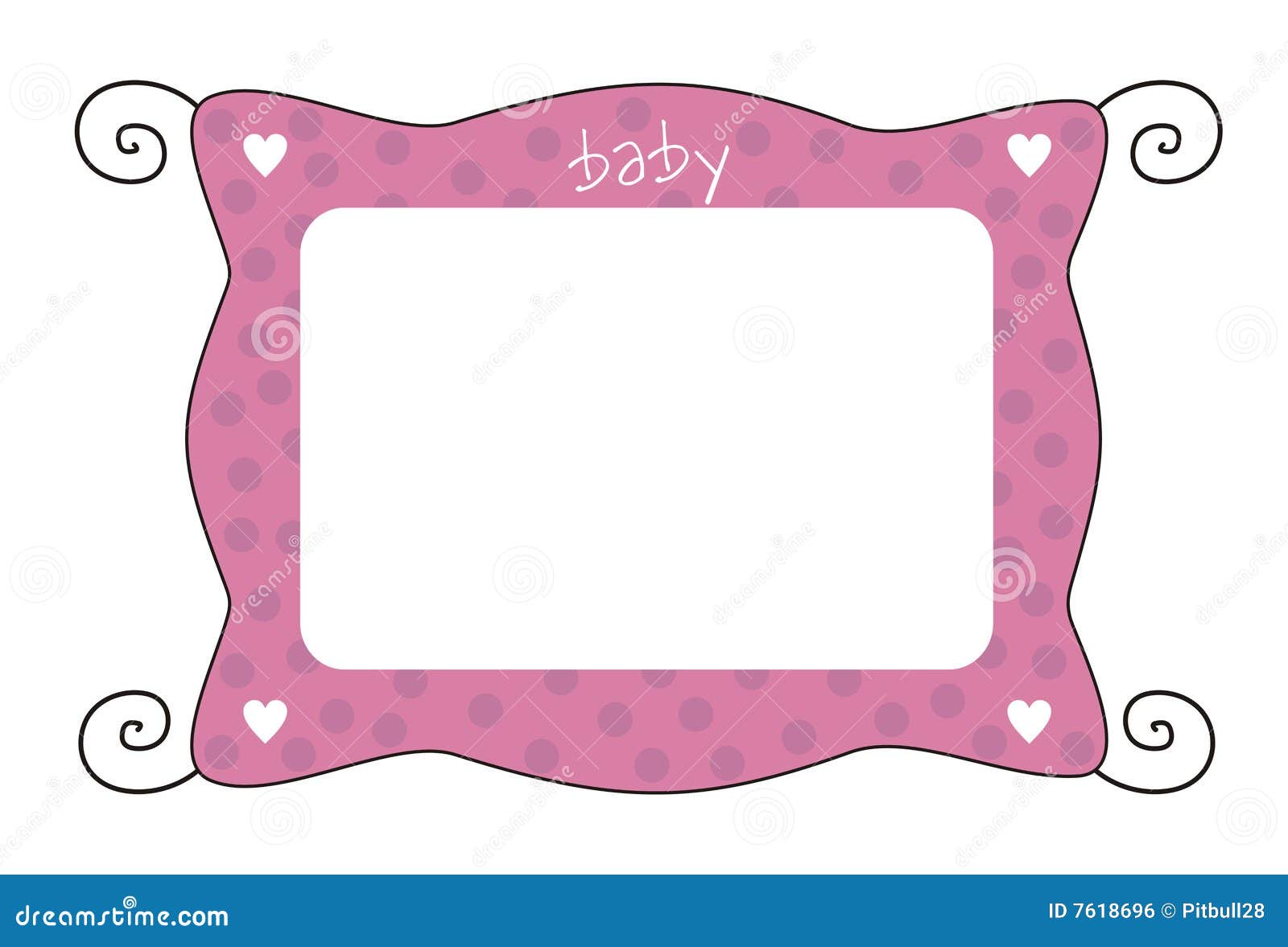 Baby photo frame stock illustration. Illustration of design - 7618696