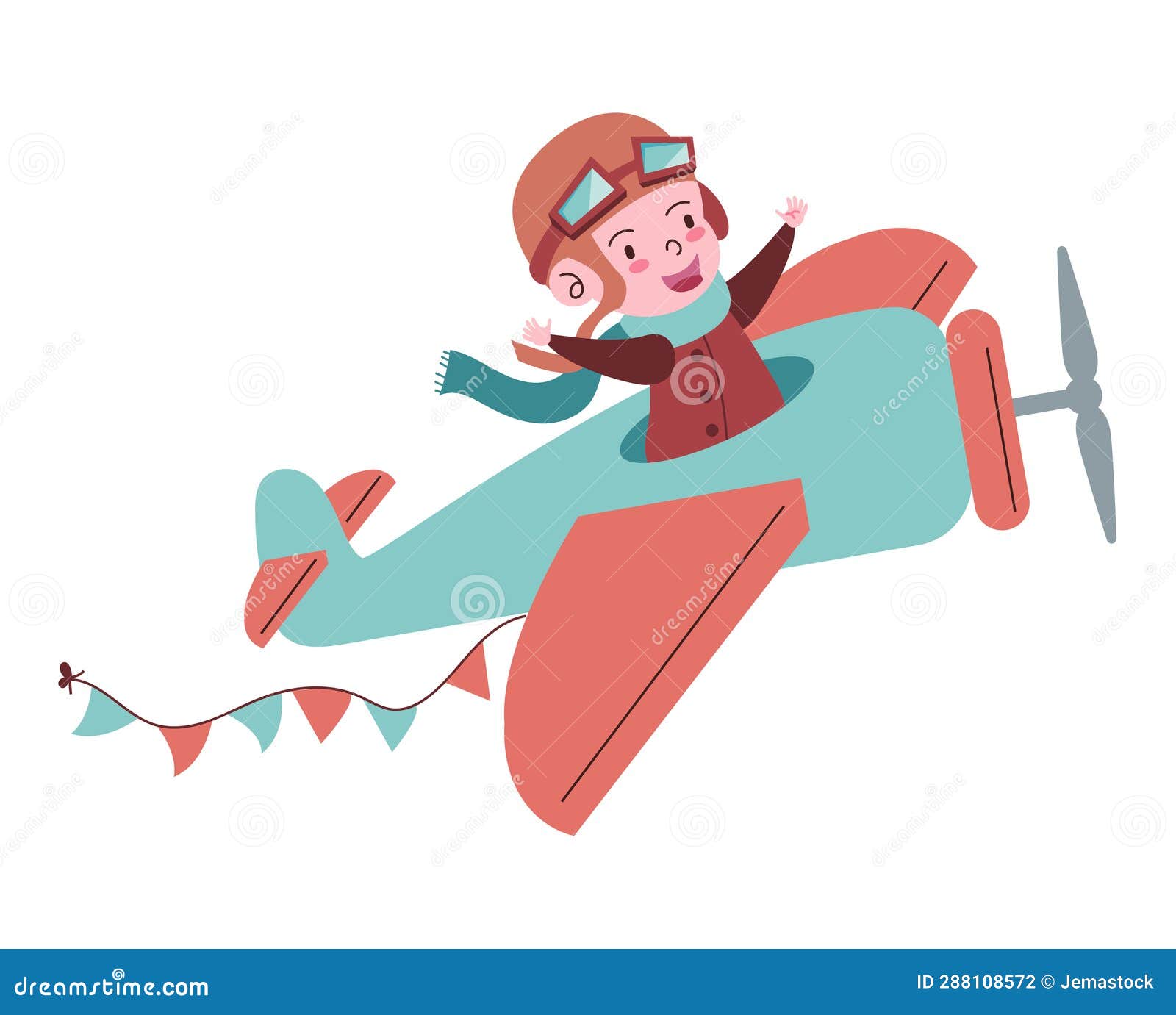 Baby pilot design stock illustration. Illustration of child - 288108572