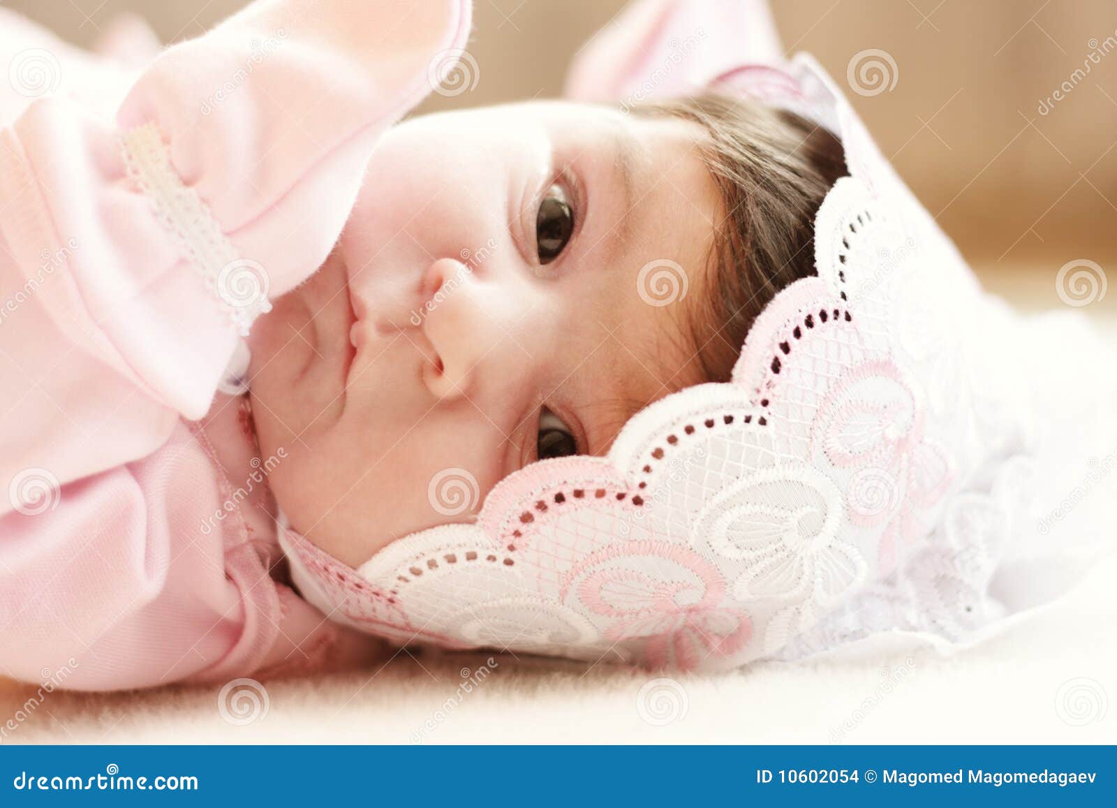 Baby in pink stock photo. Image of cute, charming, person - 10602054