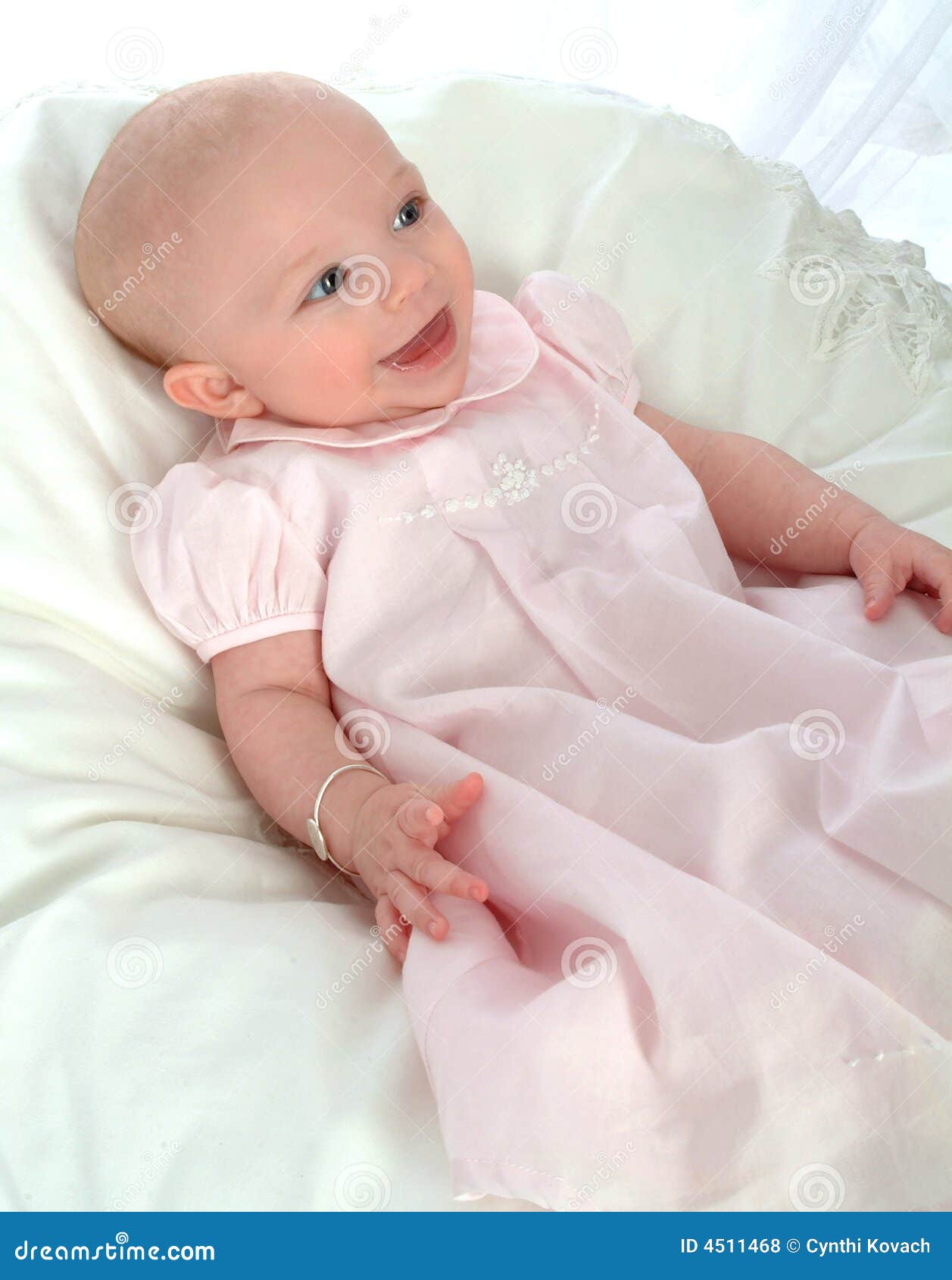 Baby in Pink stock photo. Image of elegant, recline, sweet - 4511468