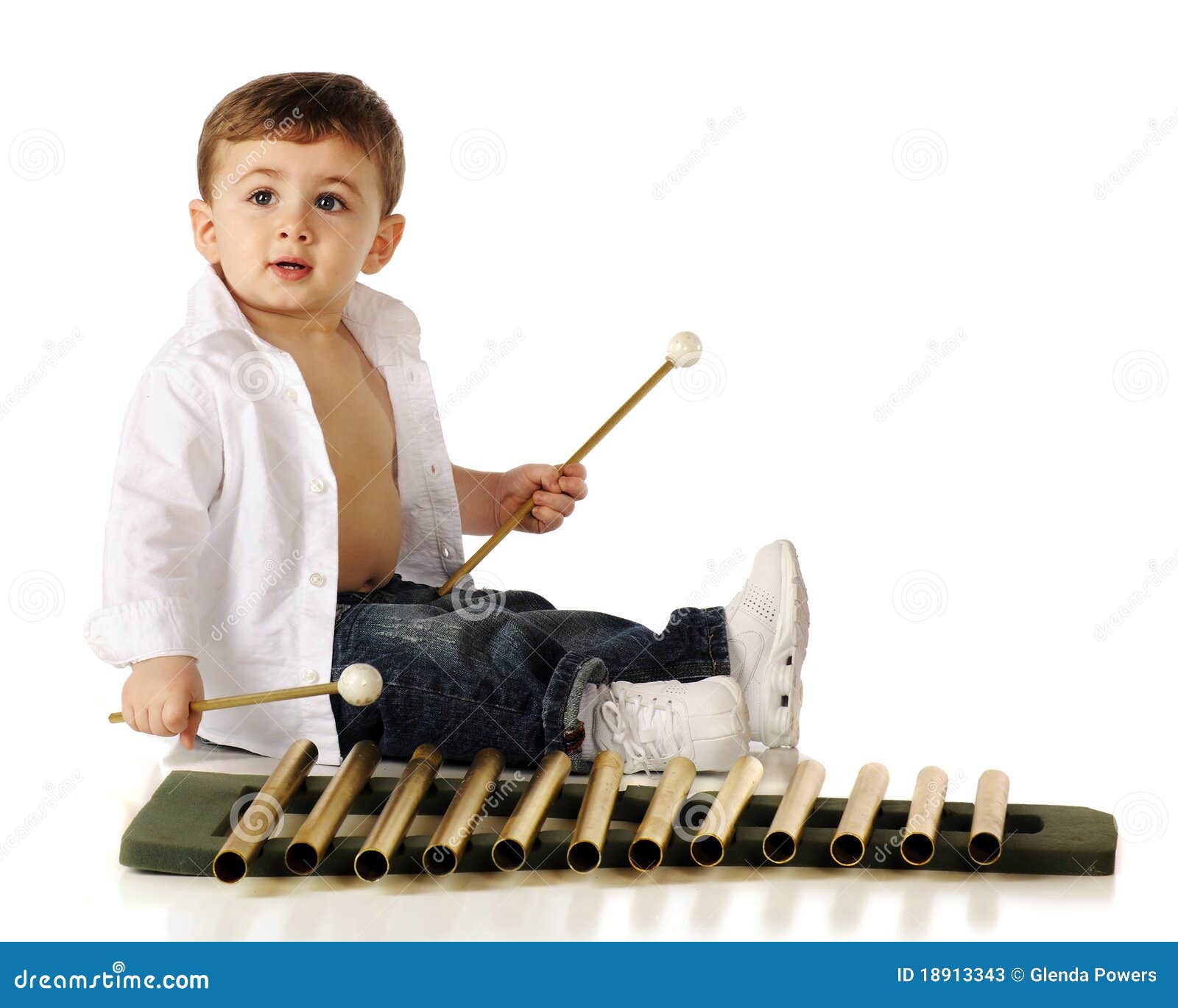 Baby Pipe-Player stock image. Image of person, shirt - 18913343