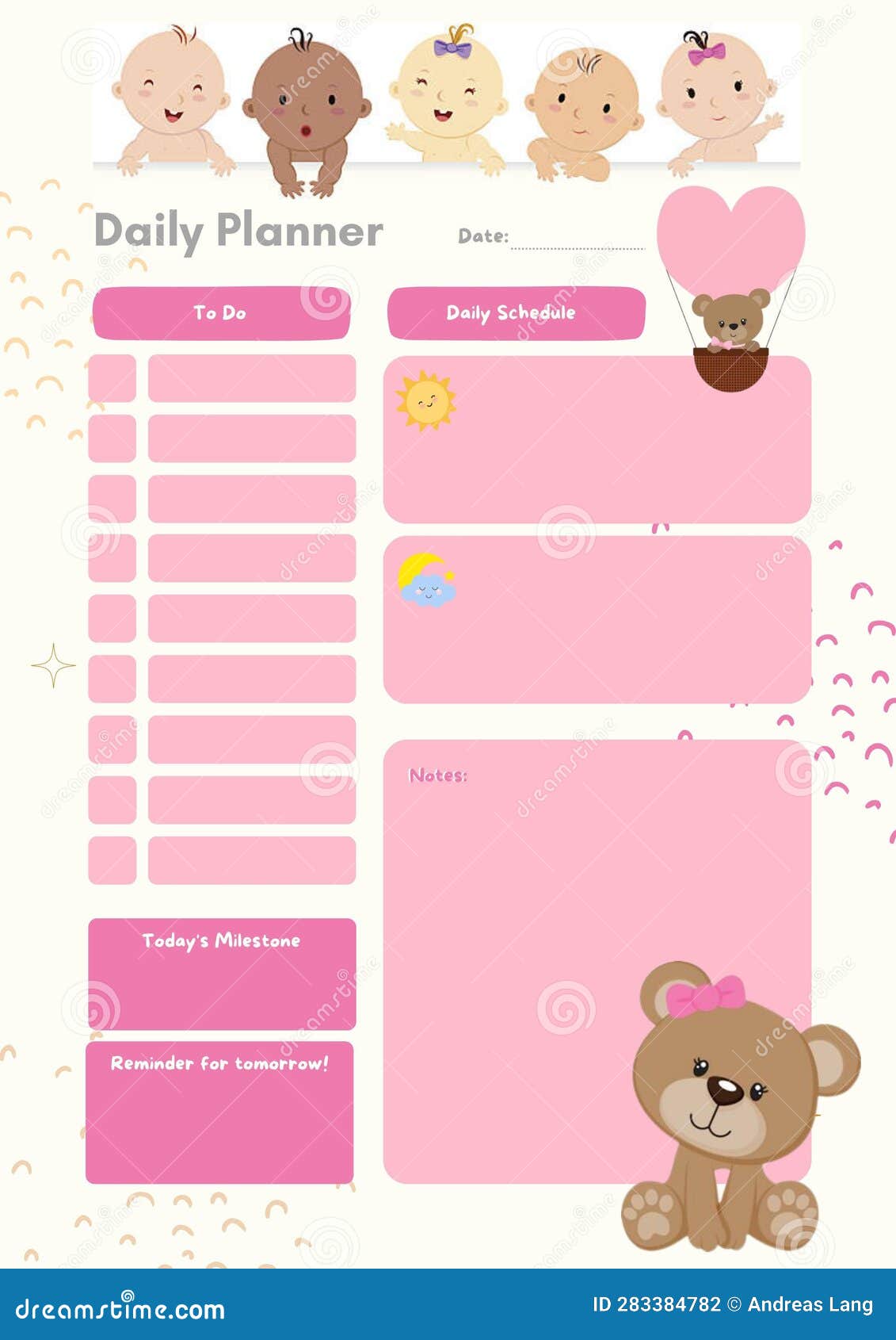 Baby Planner Digital Planning Insert Sheet Printable Page Template ...