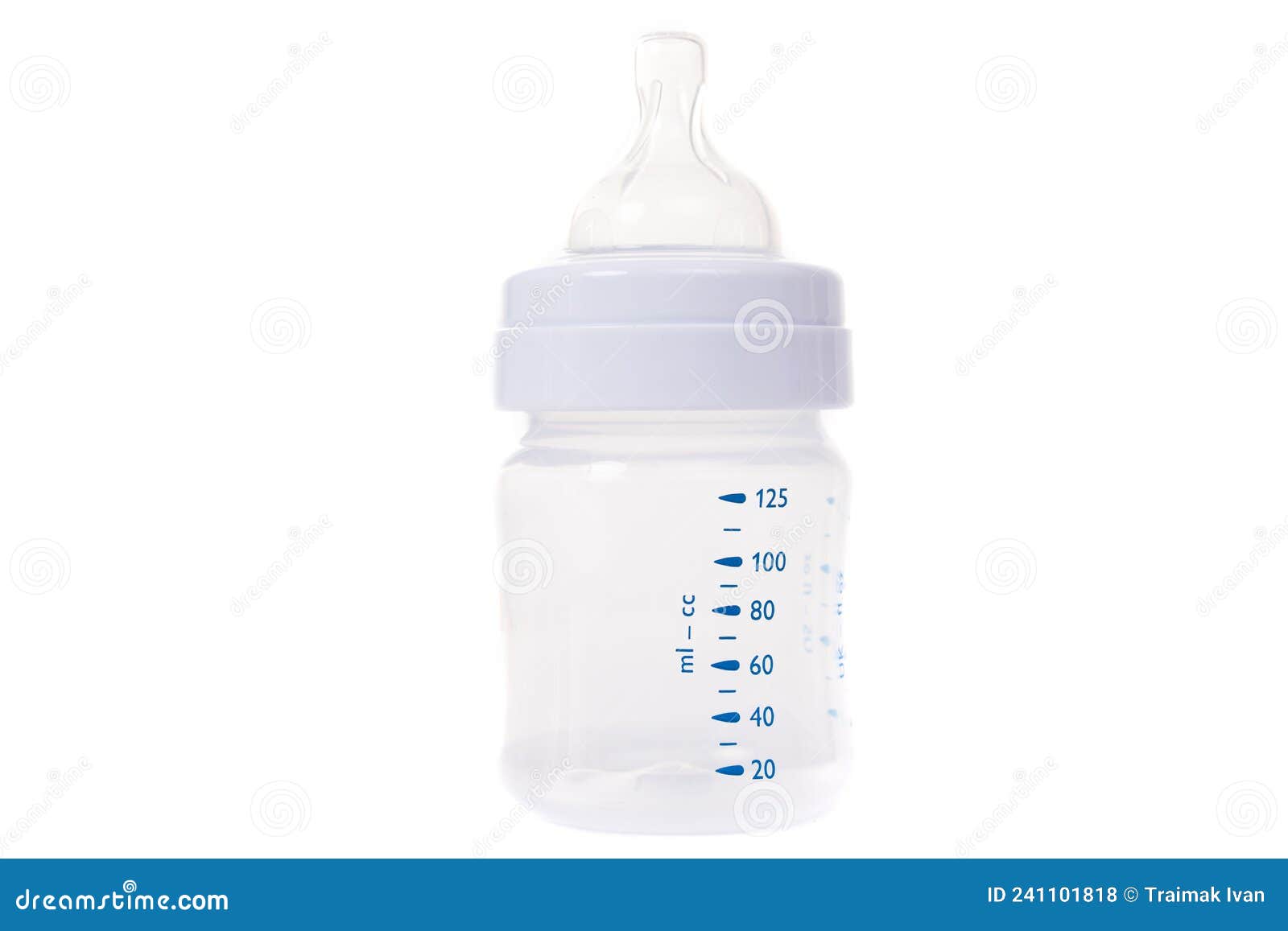 Baby Plastic Bottle for Feeding Breast Milk or Infant Formula Stock ...