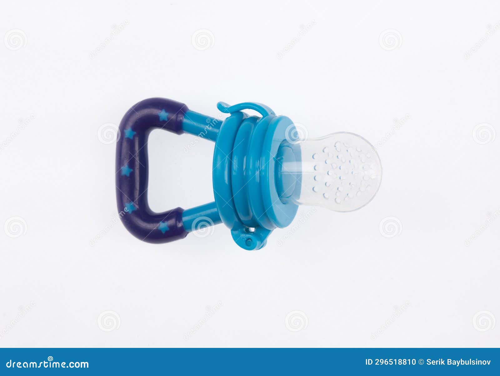 Baby Plastic Pacifier Isolated on White Stock Photo - Image of soother ...