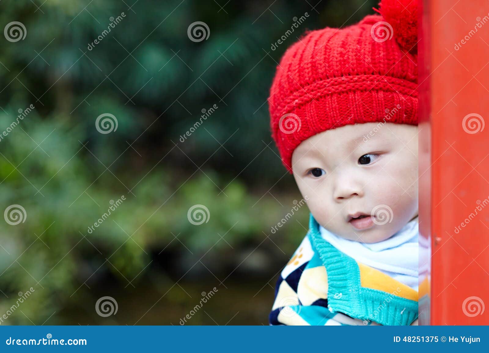 Baby play hide and seek stock image. Image of hiding - 48251375
