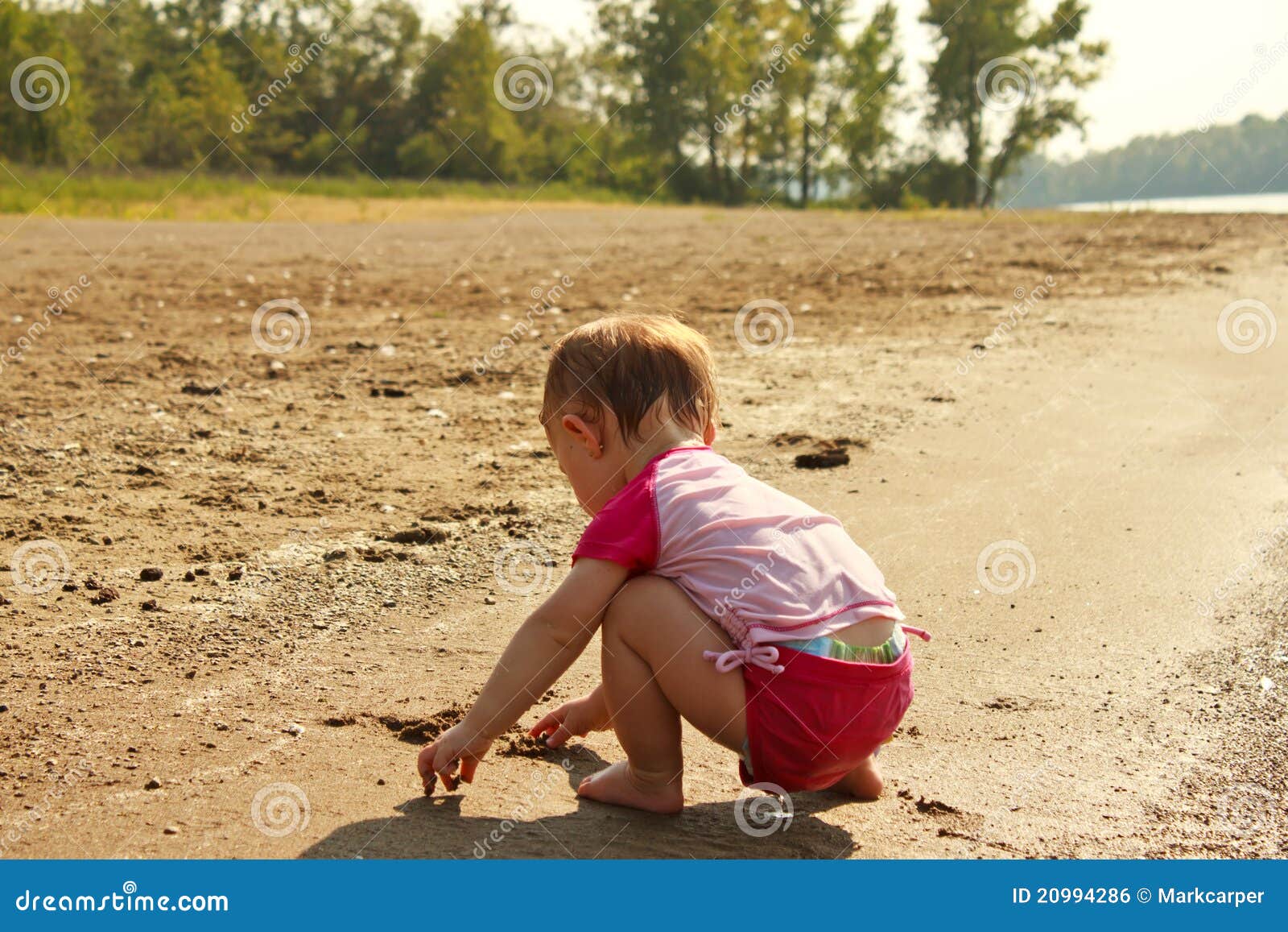 Baby Play Sand Beach stock photo. Image of shore, seashore - 20994286