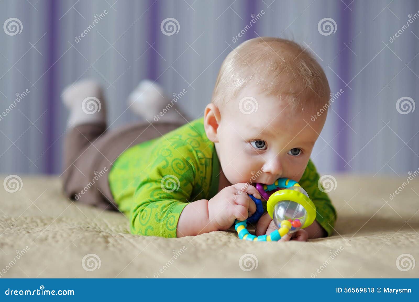Baby play with toy stock photo. Image of indoors, childhood - 56569818