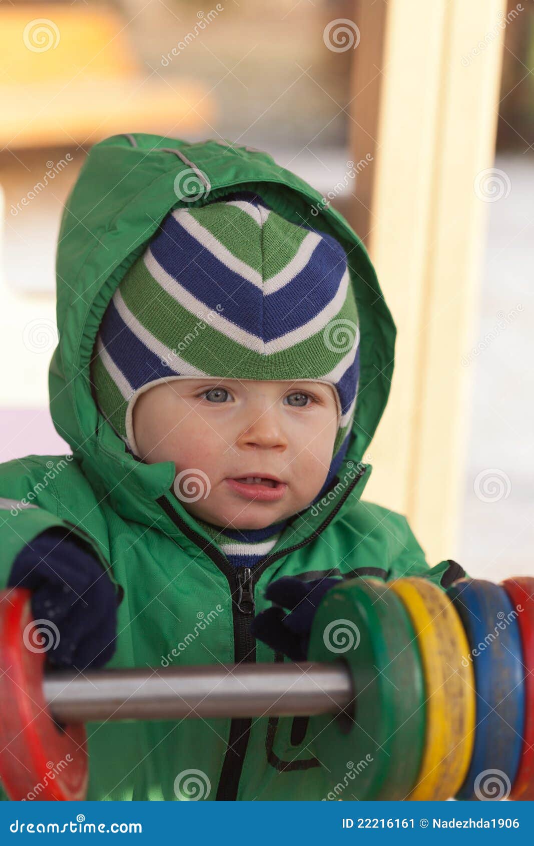 Baby in playground stock image. Image of adding, colorful - 22216161