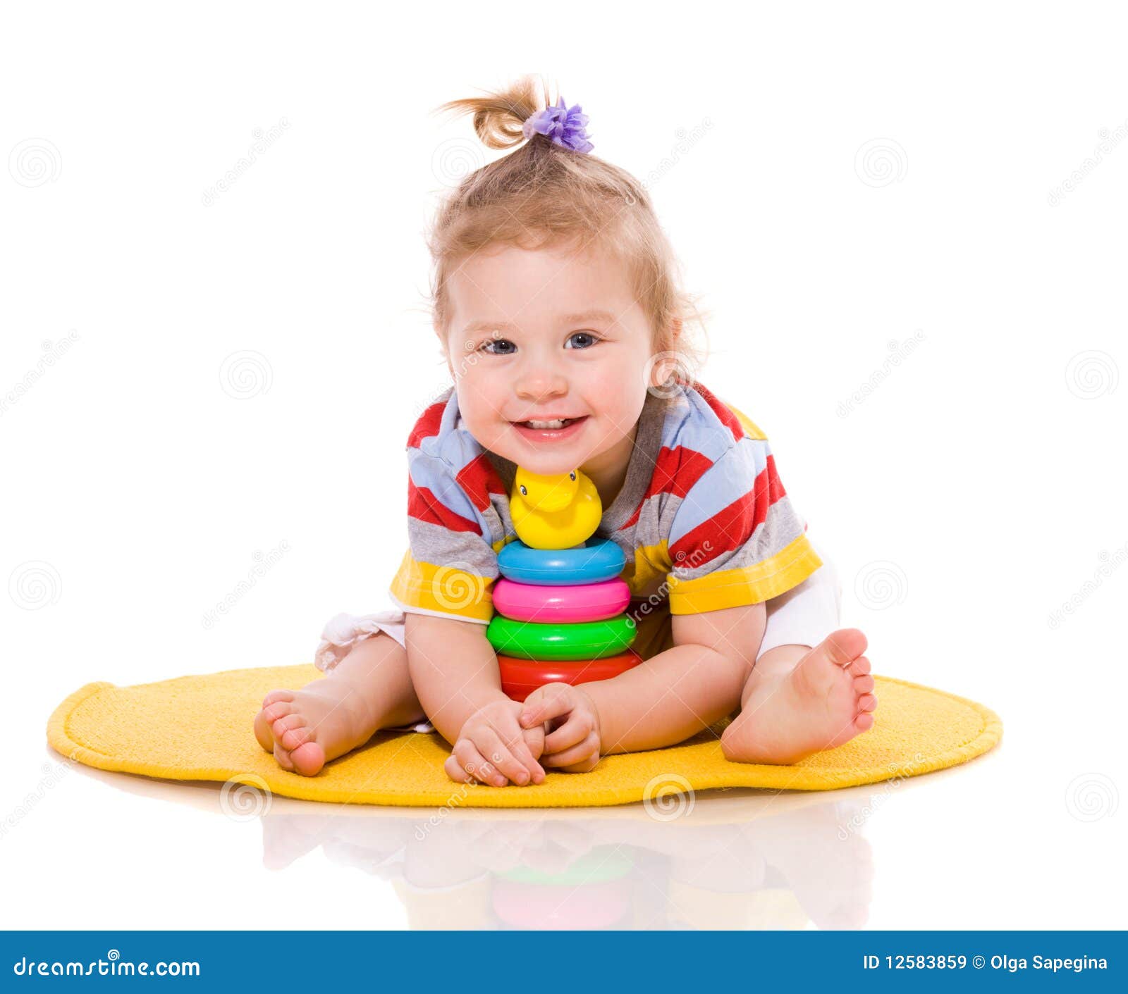 Baby playing stock image. Image of childhood, happiness - 12583859