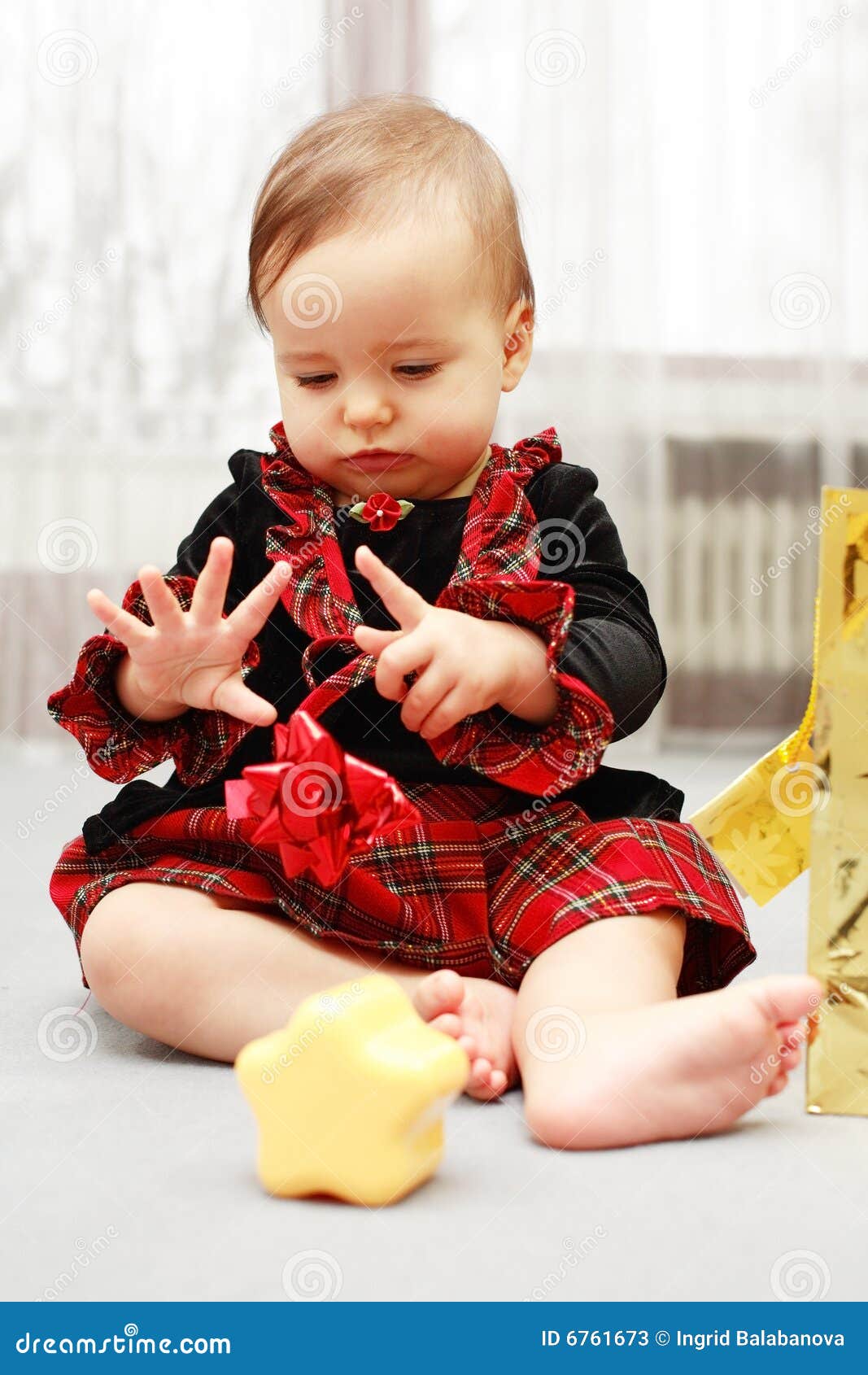 Baby playing stock image. Image of toys, girl, toddler - 6761673