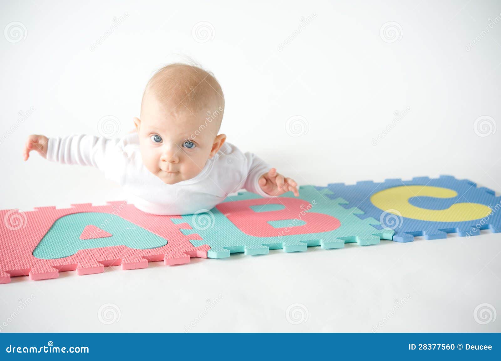 Boy Playing With Alphabet Block In Class Royalty-Free Stock Image ...