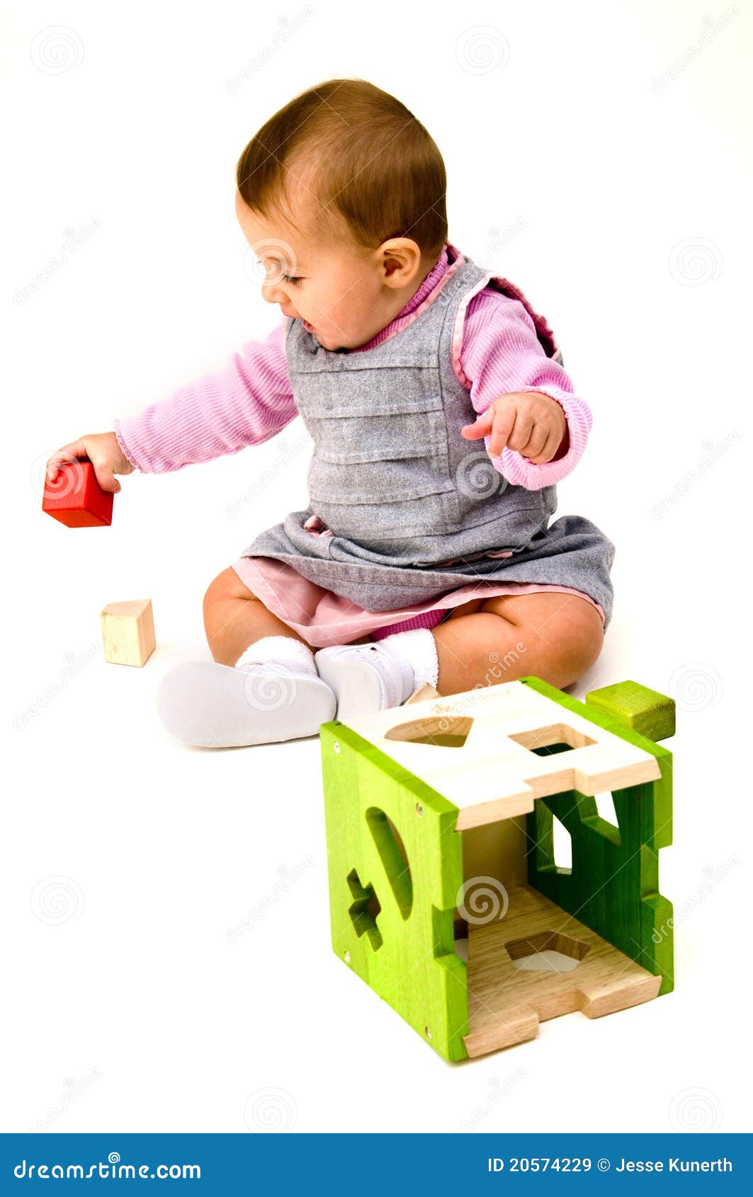 Baby Playing with Blocks stock image. Image of blocks - 20574229