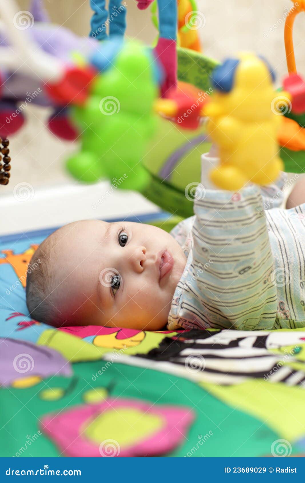 Baby playing at home stock image. Image of beauty, cute - 23689029