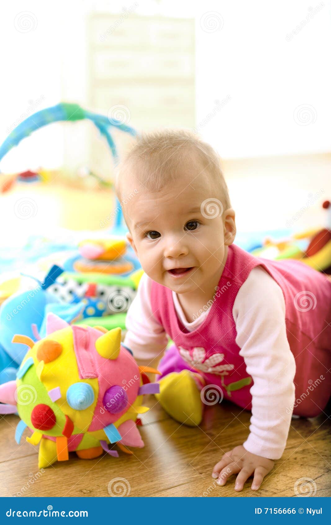 Baby playing at home stock photo. Image of female, face - 7156666
