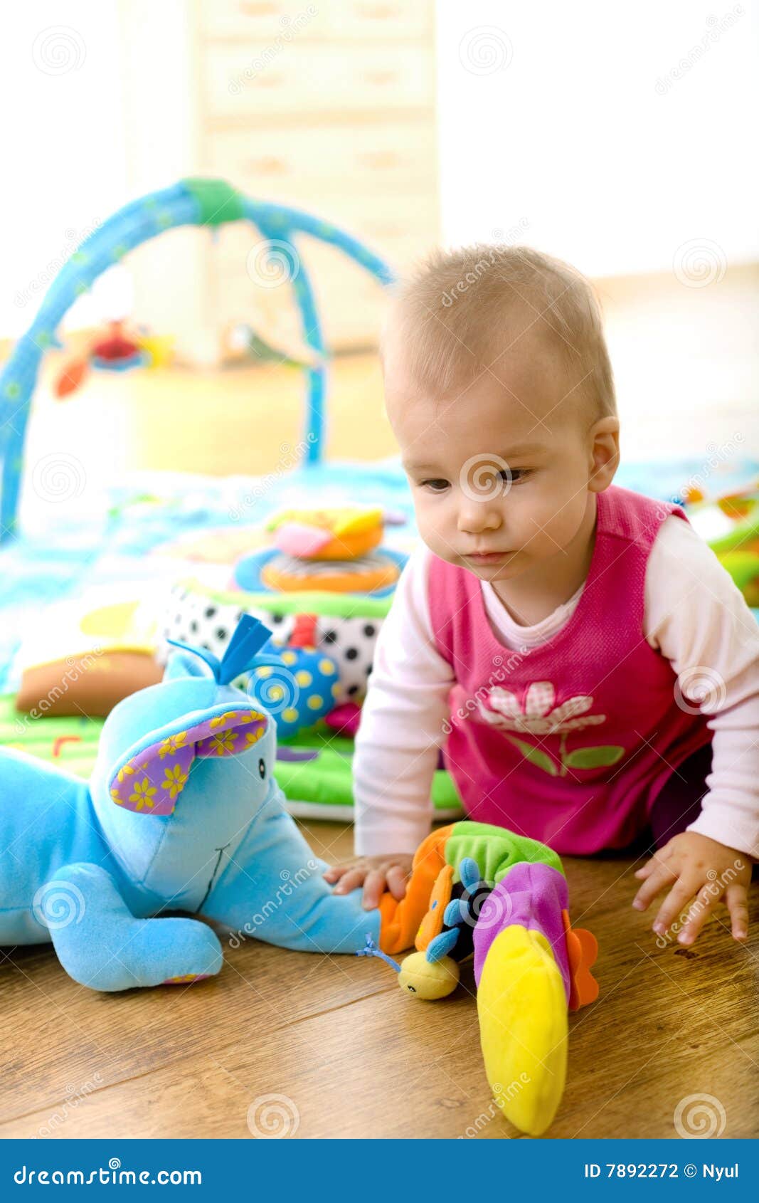 Baby playing at home stock photo. Image of cuddly, game - 7892272