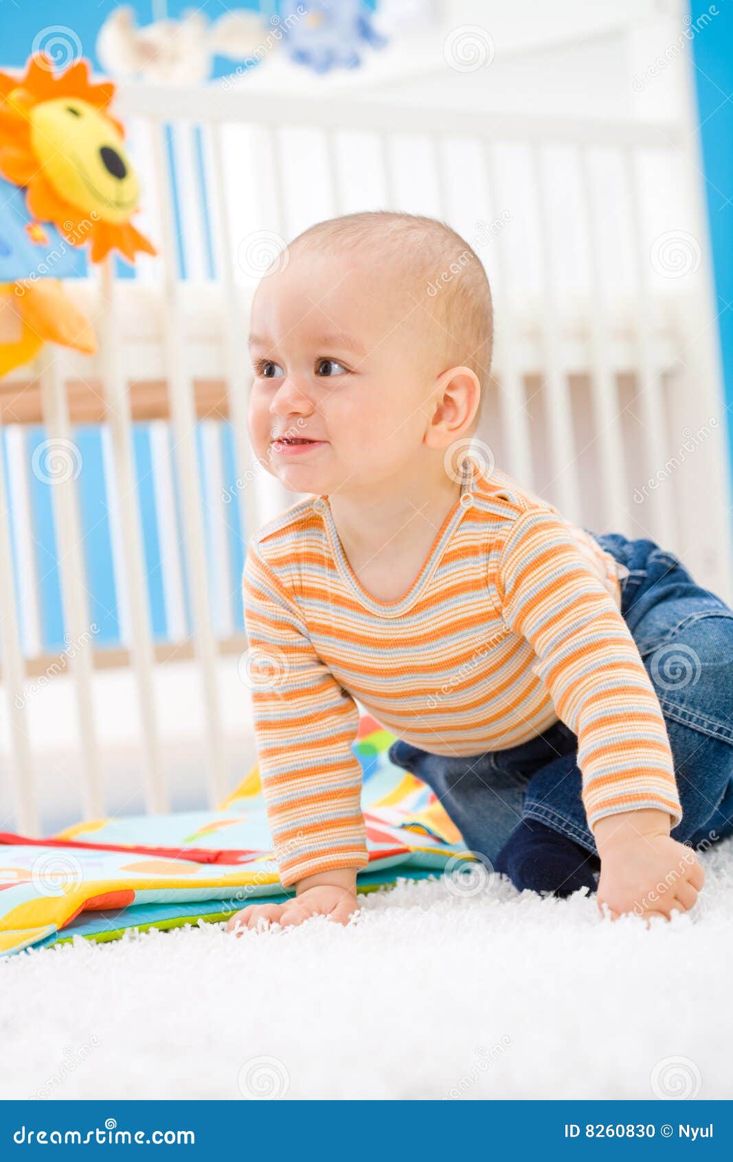 Baby playing at home stock photo. Image of floor, child - 8260830