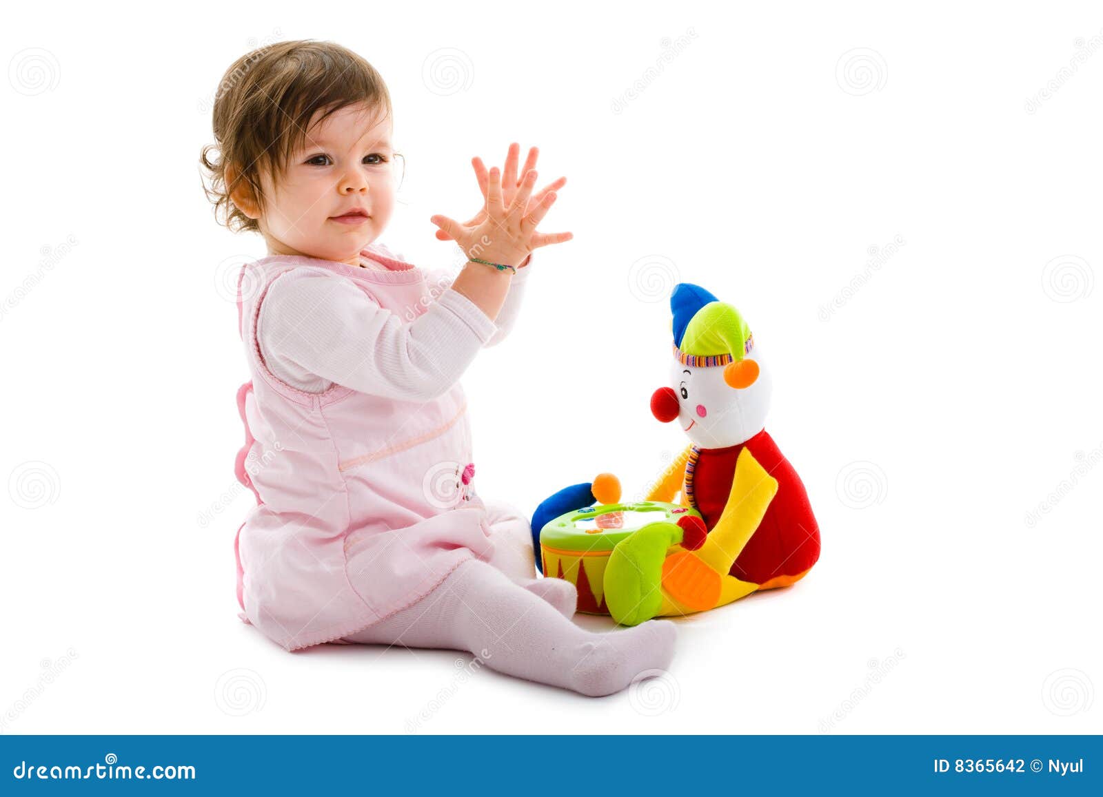 Baby playing isolated stock photo. Image of cute, baby - 8365642
