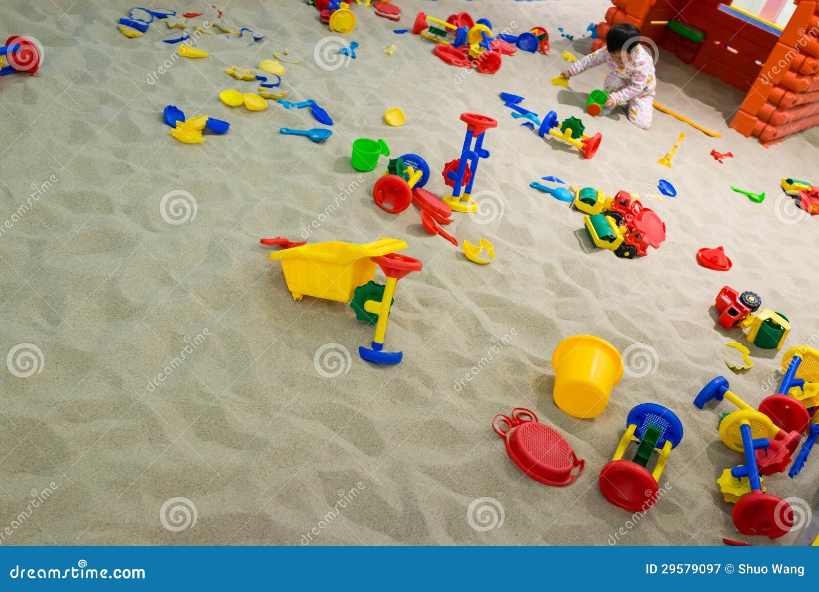 Baby playing in the sand stock image. Image of happiness - 29579097