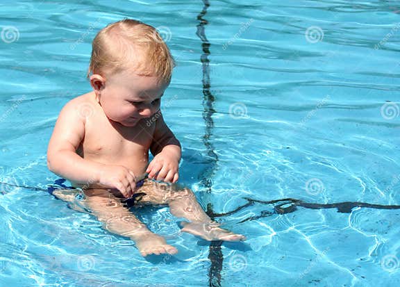 Baby in pool stock photo. Image of outside, play, child - 1890686