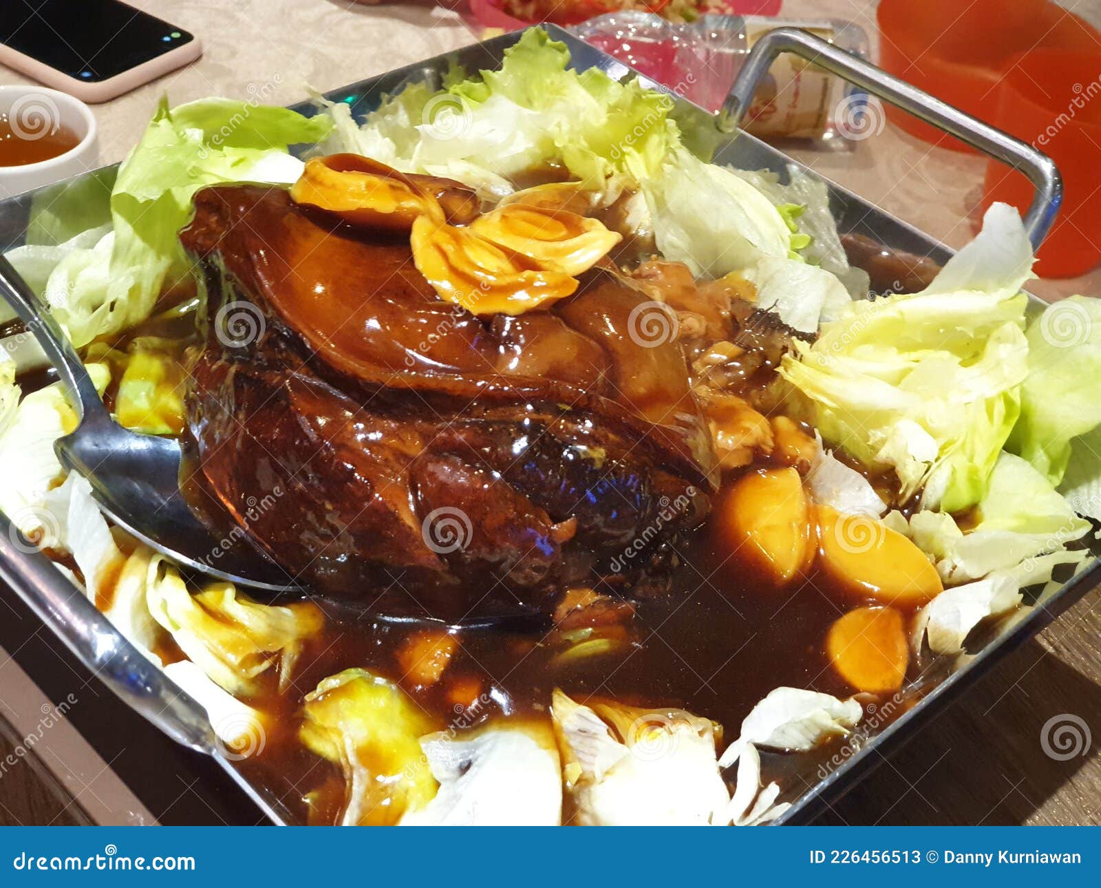 Baby pork belly stock image. Image of salad, cuisine - 226456513