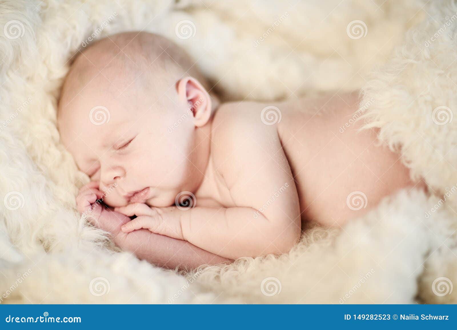 Cute Studio Baby Portrait stock image. Image of sleeping - 149282523