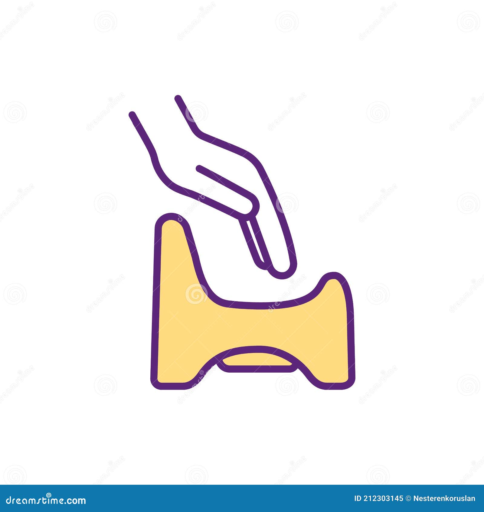 Baby Potty Training RGB Color Icon Stock Vector - Illustration of child ... Baby Potty Training RGB Color Icon Stock Vector - Illustration of child ...