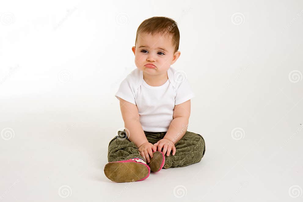Baby Pout stock photo. Image of little, infant, shirt - 4975258