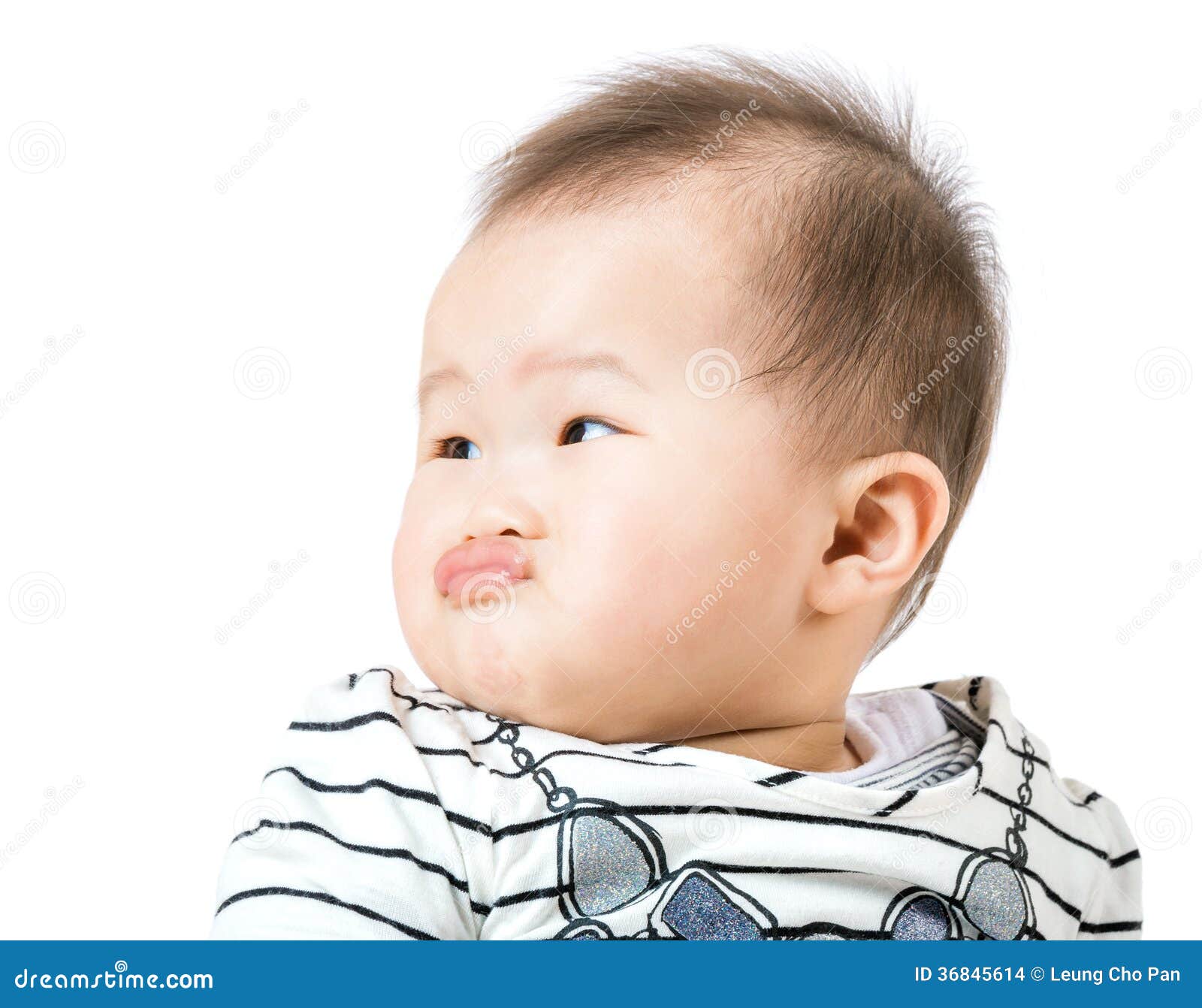 Baby pout lip stock photo. Image of child, studio, korean - 36845614