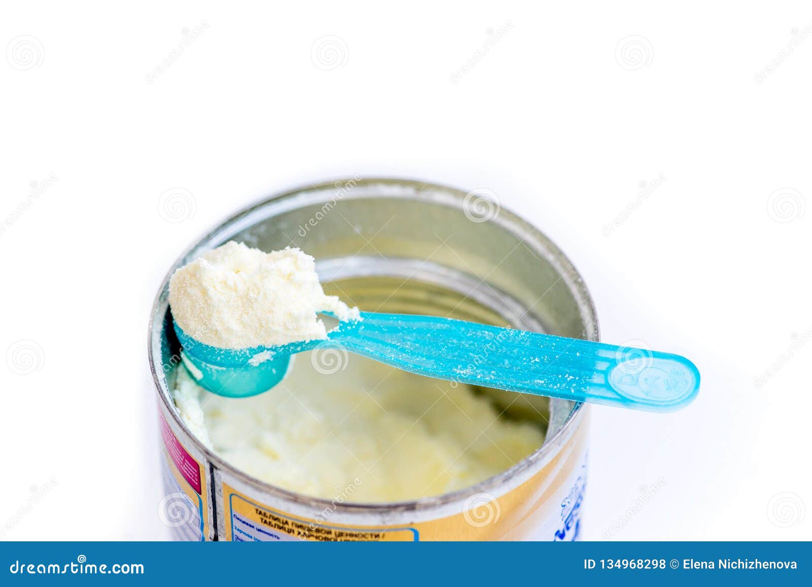 Baby Powder Milk Formula in a Can Stock Photo - Image of feeding, food ...