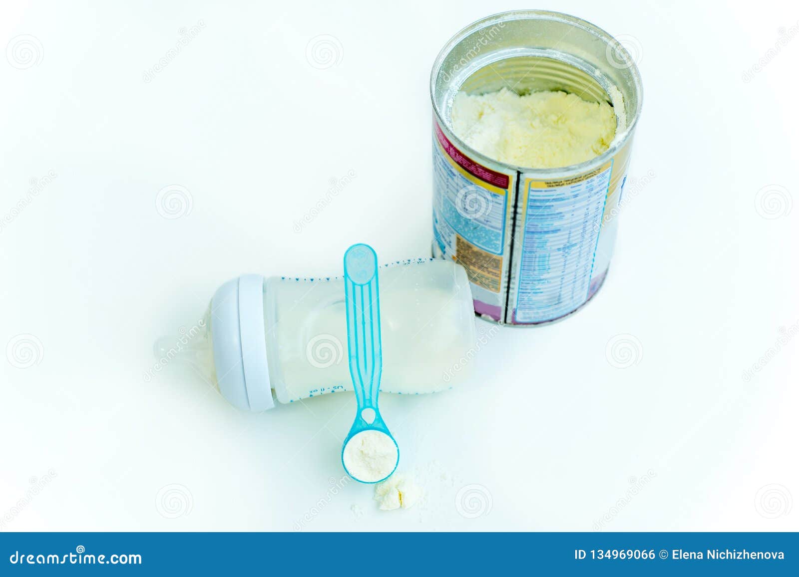 Baby Powder Milk Formula in a Can Stock Photo - Image of dairy ...