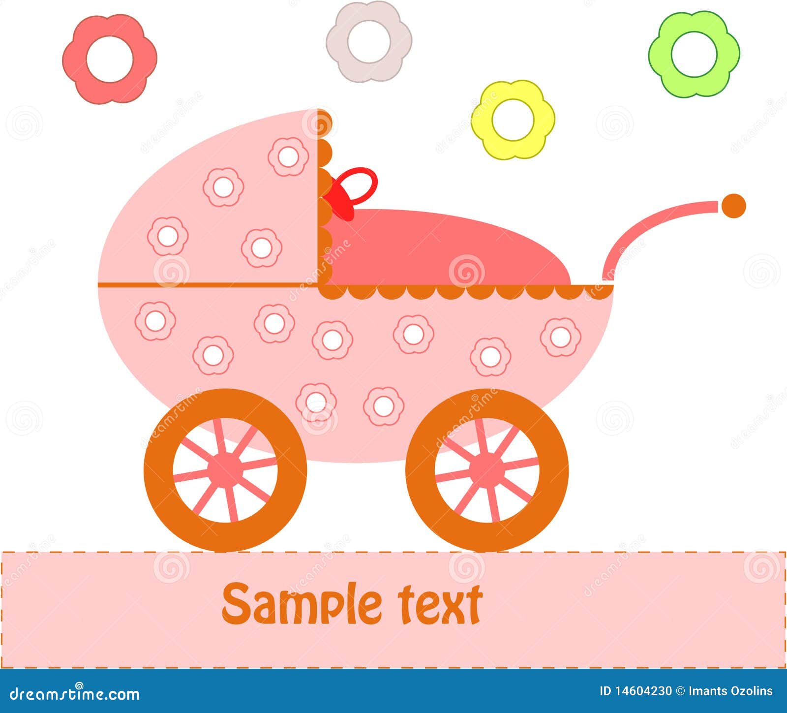 Baby Pram, Black Silhouette Cartoon Vector | CartoonDealer.com #28340087