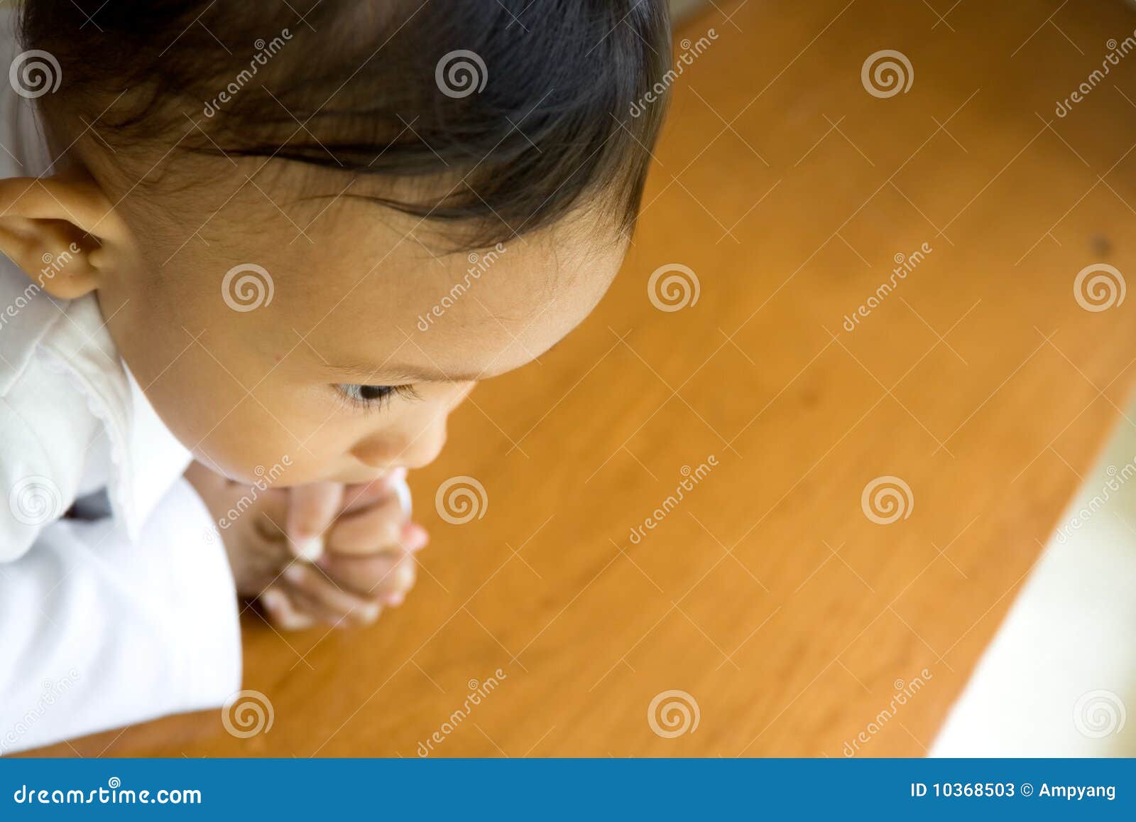 Baby praying stock image. Image of asian, baby, portrait - 10368503