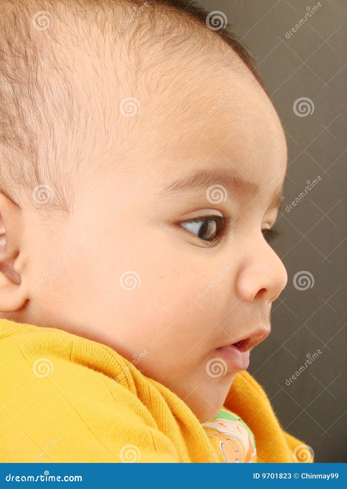 Baby profile stock image. Image of ears, baby, face, smart - 9701823
