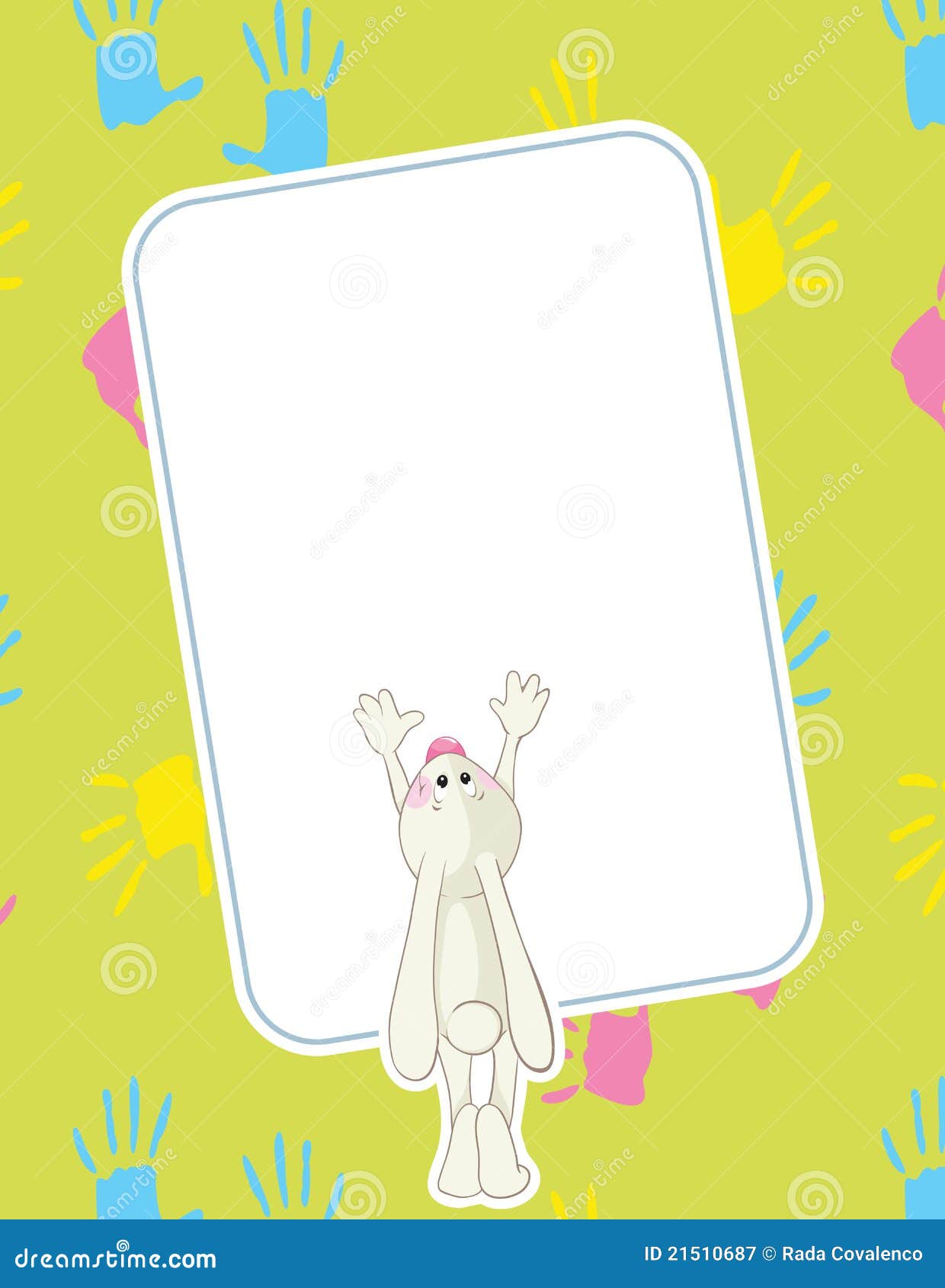 Rabbit Handprints Stock Illustrations – 2 Rabbit Handprints Stock ...