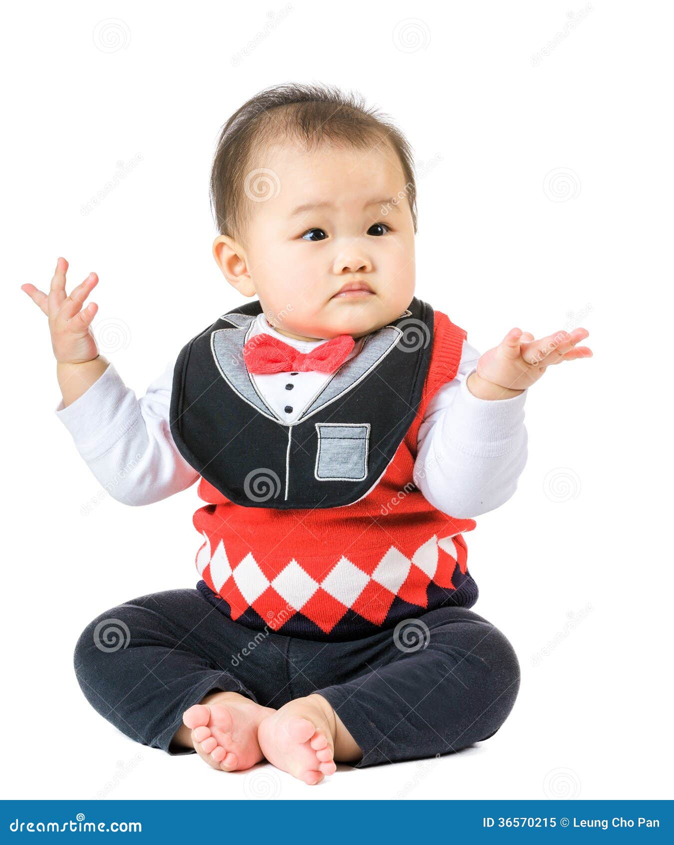 Baby raise up hand stock image. Image of adorable, japanese - 36570215