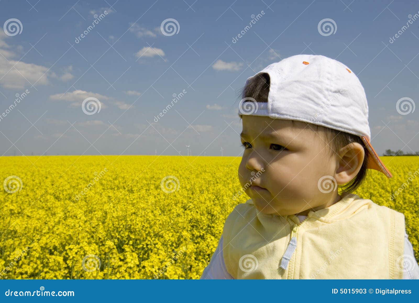 Baby in the field stock image. Image of recovery, biofuel - 5015903