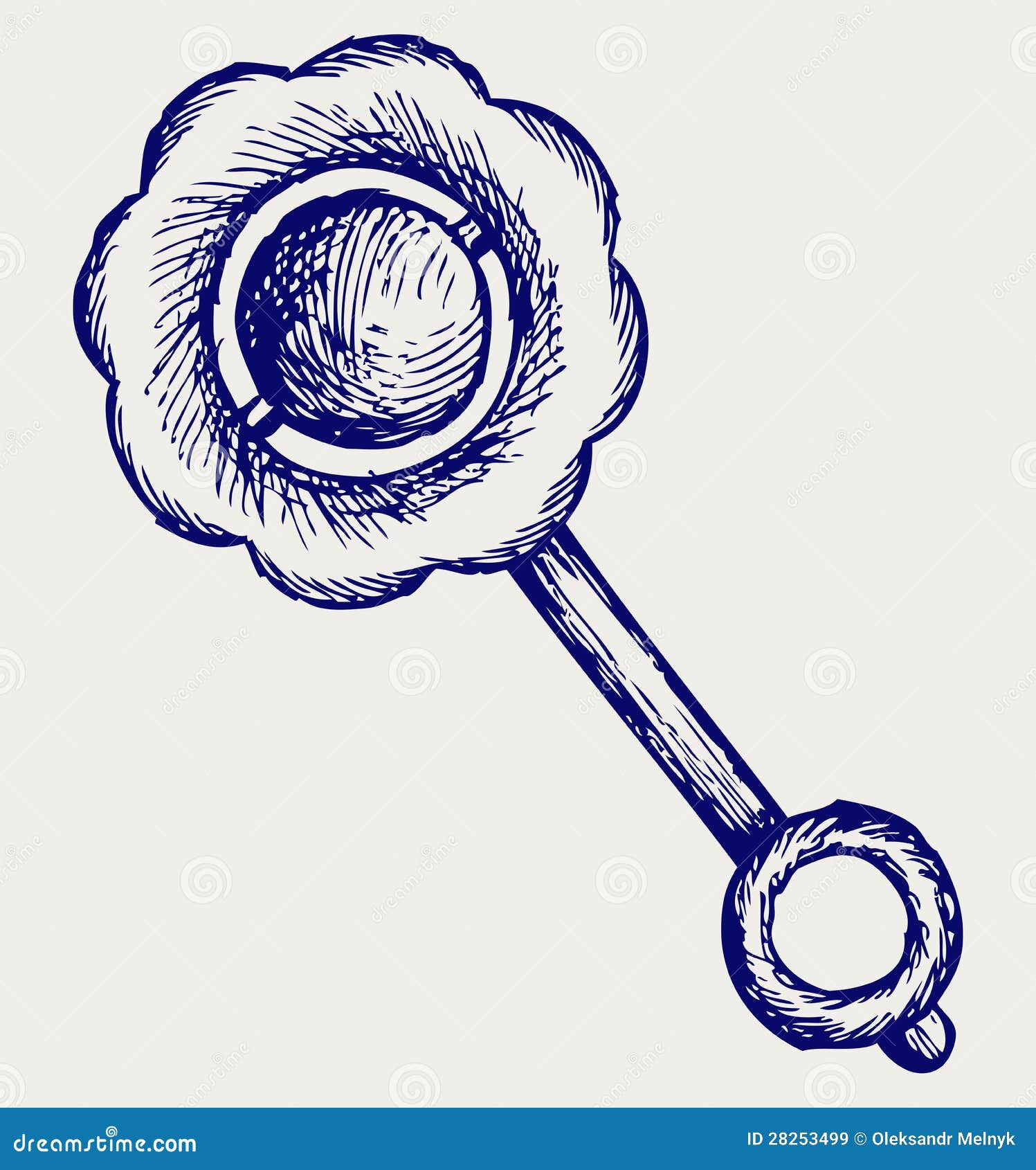 Baby Rattle Cartoon Bell Background Game Template Vector Illustration ...