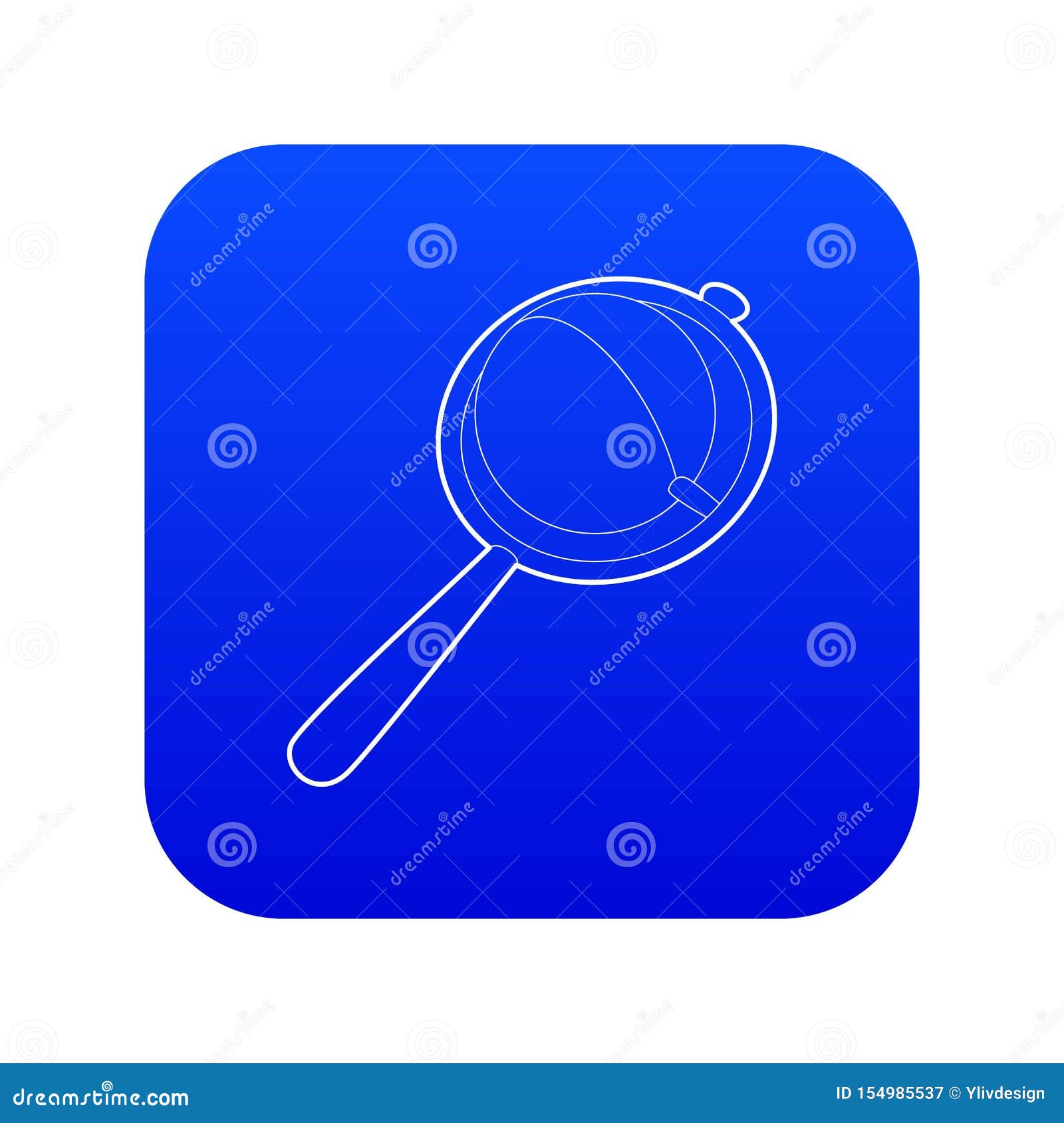 Baby Rattle Icon Blue Vector Stock Vector - Illustration of infant ...