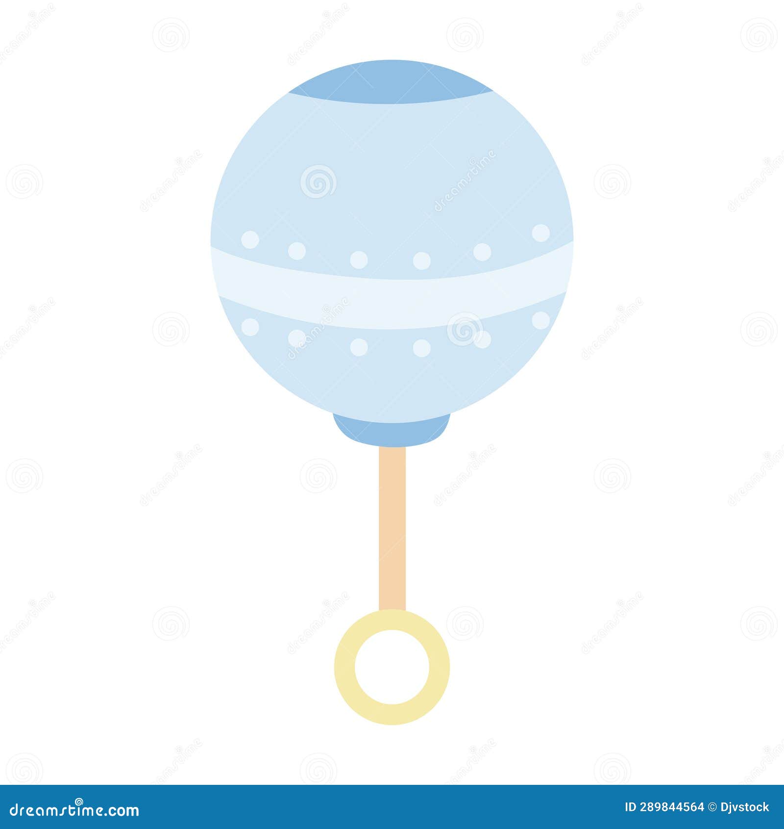 Baby rattle icon stock illustration. Illustration of child - 289844564
