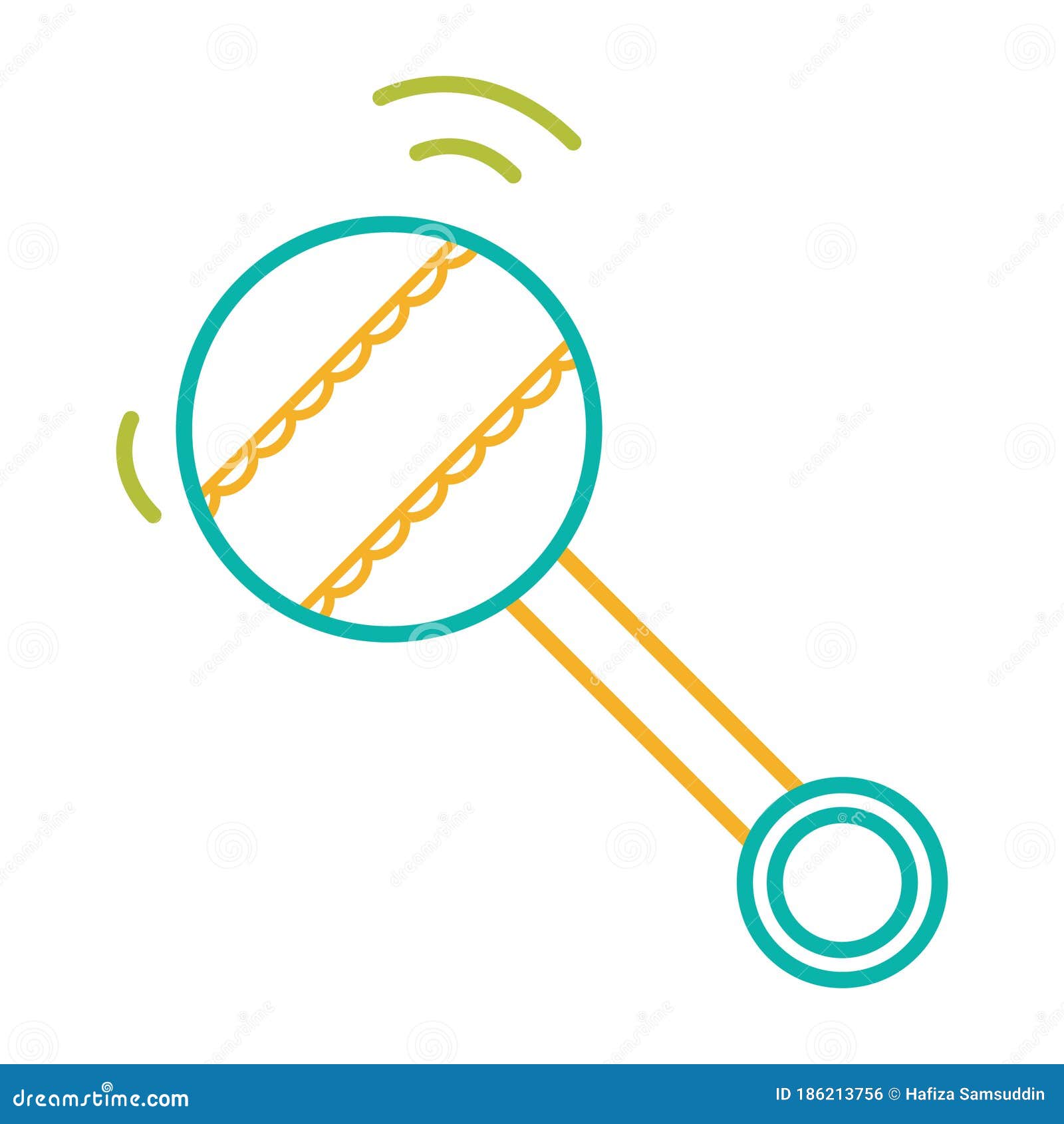 Baby Rattler. Vector Illustration Decorative Design Stock Vector ...