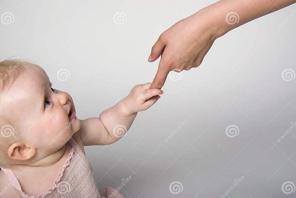 Baby Reaching stock photo. Image of sparse, uncluttered - 7592540