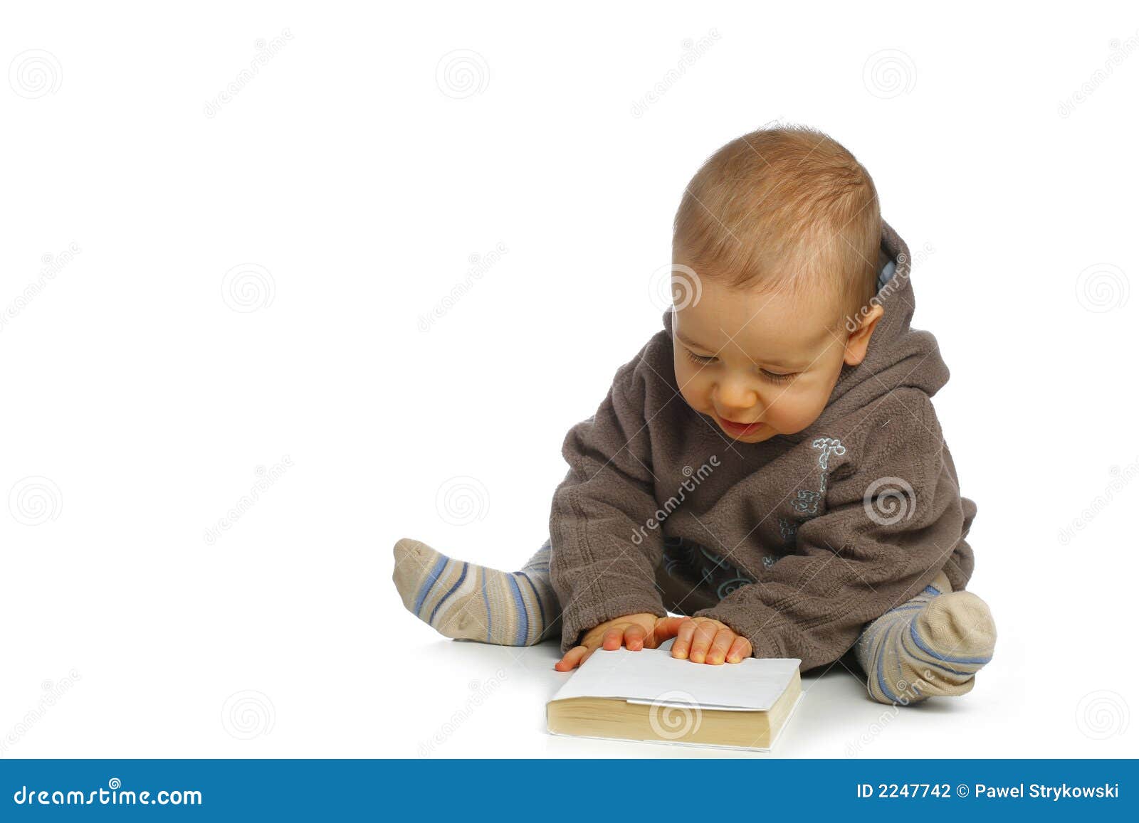 Baby reading book stock photo. Image of baby, human, child - 2247742