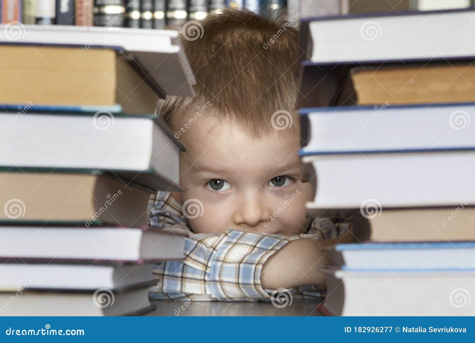 Baby Reading Library Book. stock image. Image of shape - 182926277