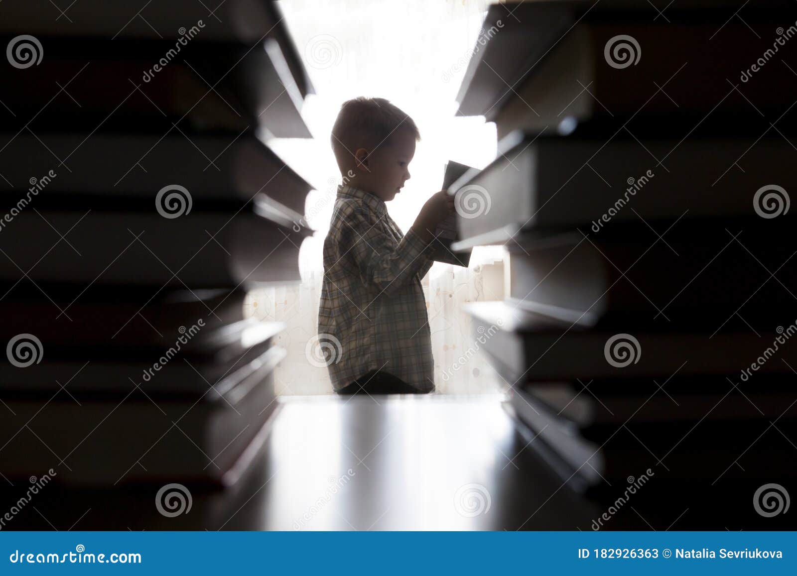 Baby Reading Library Book. stock image. Image of education - 182926363