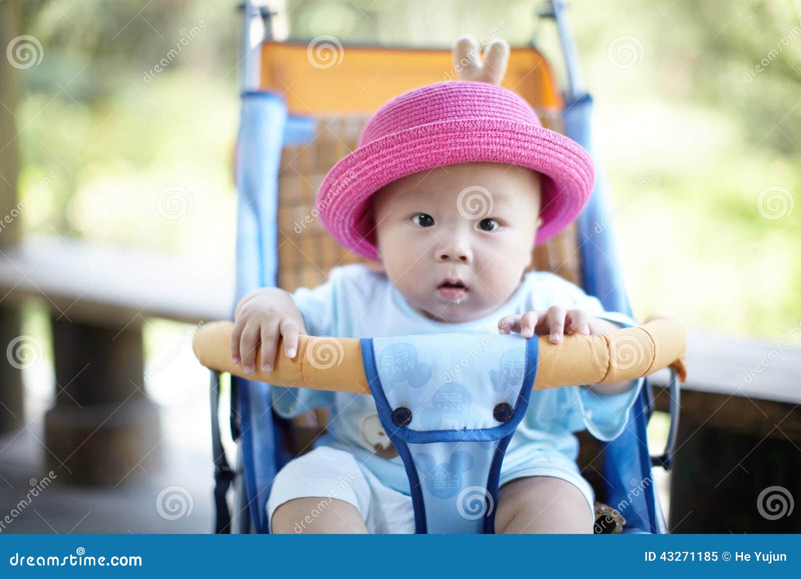 Baby in red hat stock image. Image of looking, happy - 43271185