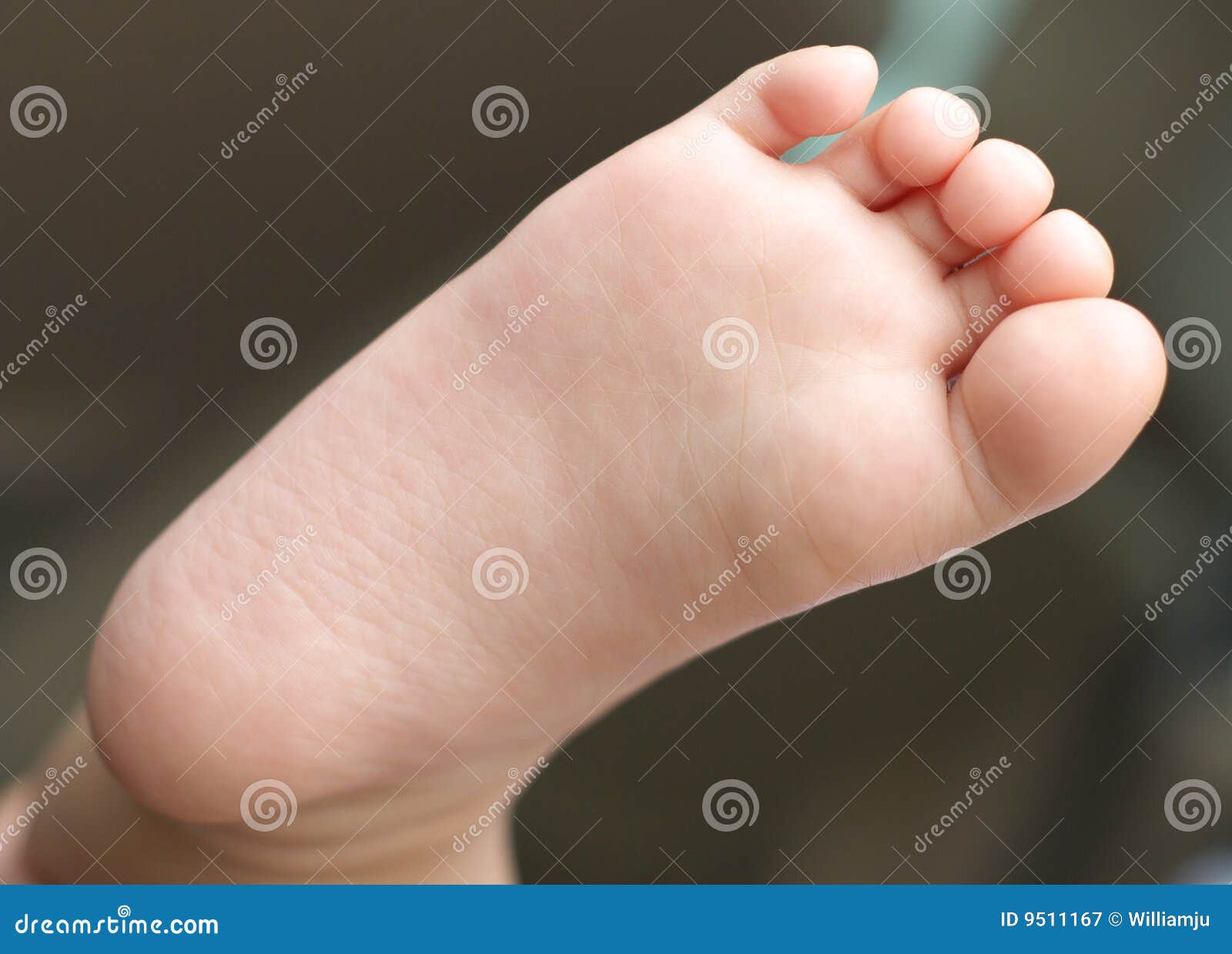Baby right foot stock image. Image of five, ankle, baby - 9511167