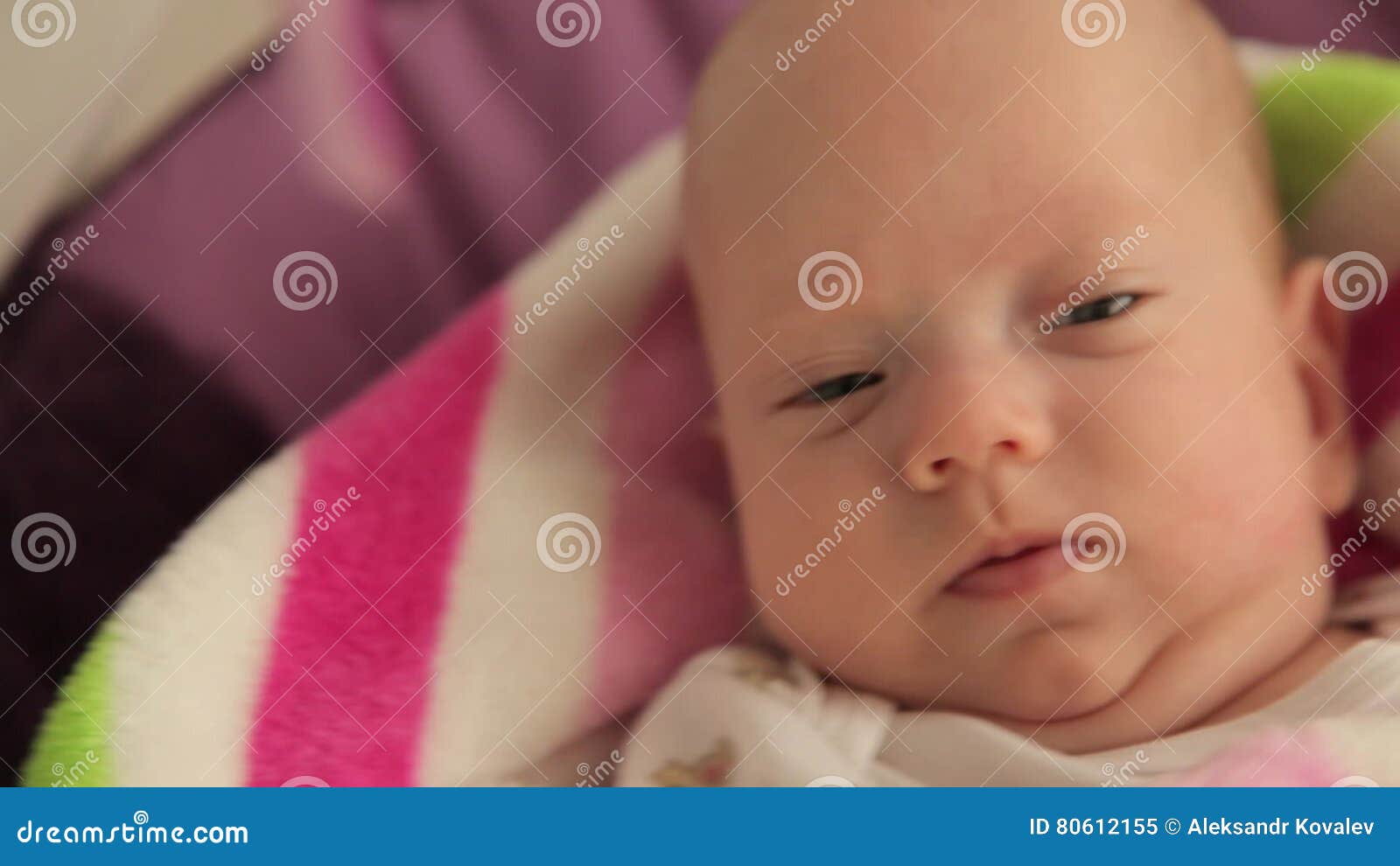 Baby rocking in a cradle stock video. Video of indoors - 80612155