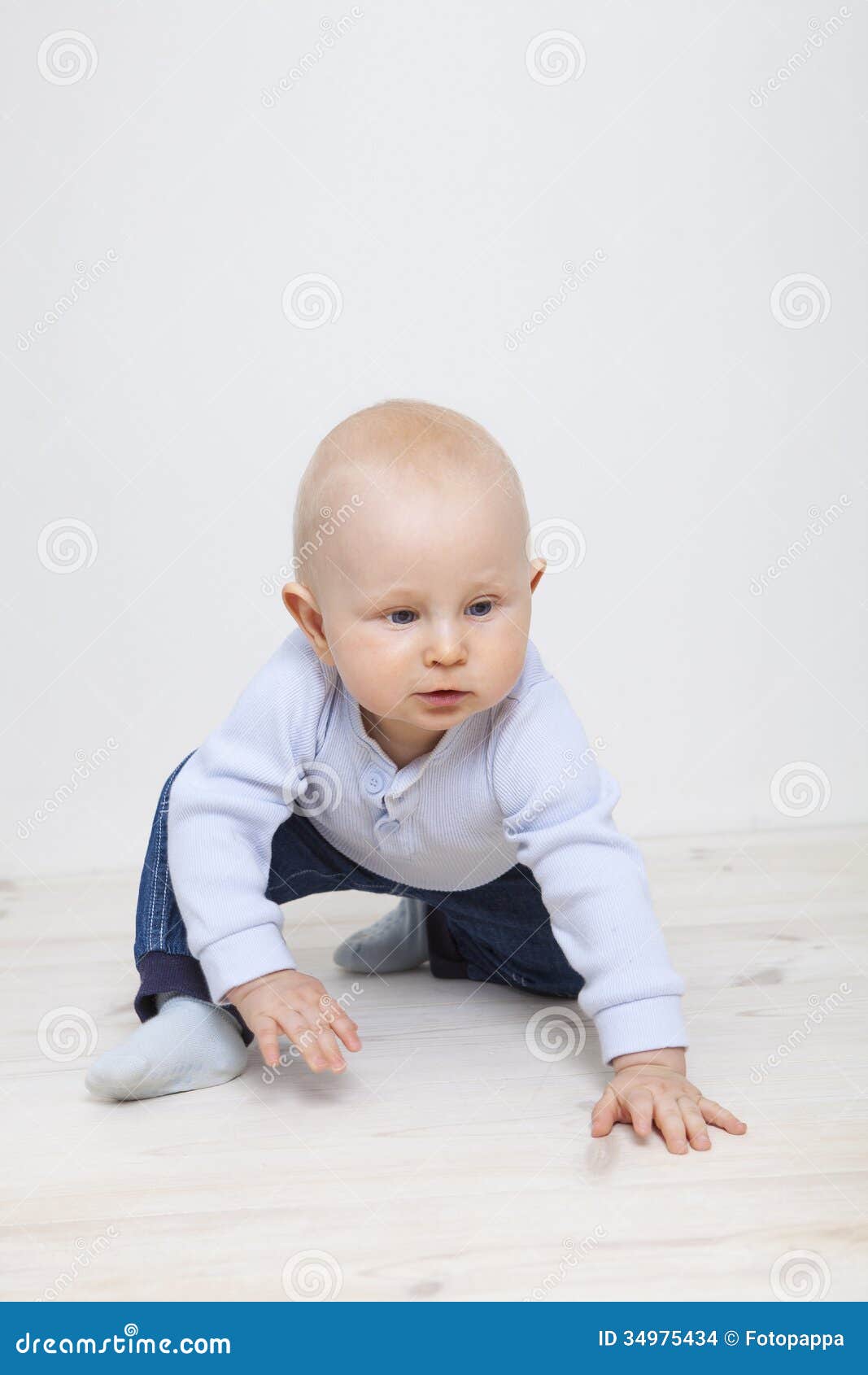 Baby on the run stock photo. Image of smile, caucasian - 34975434