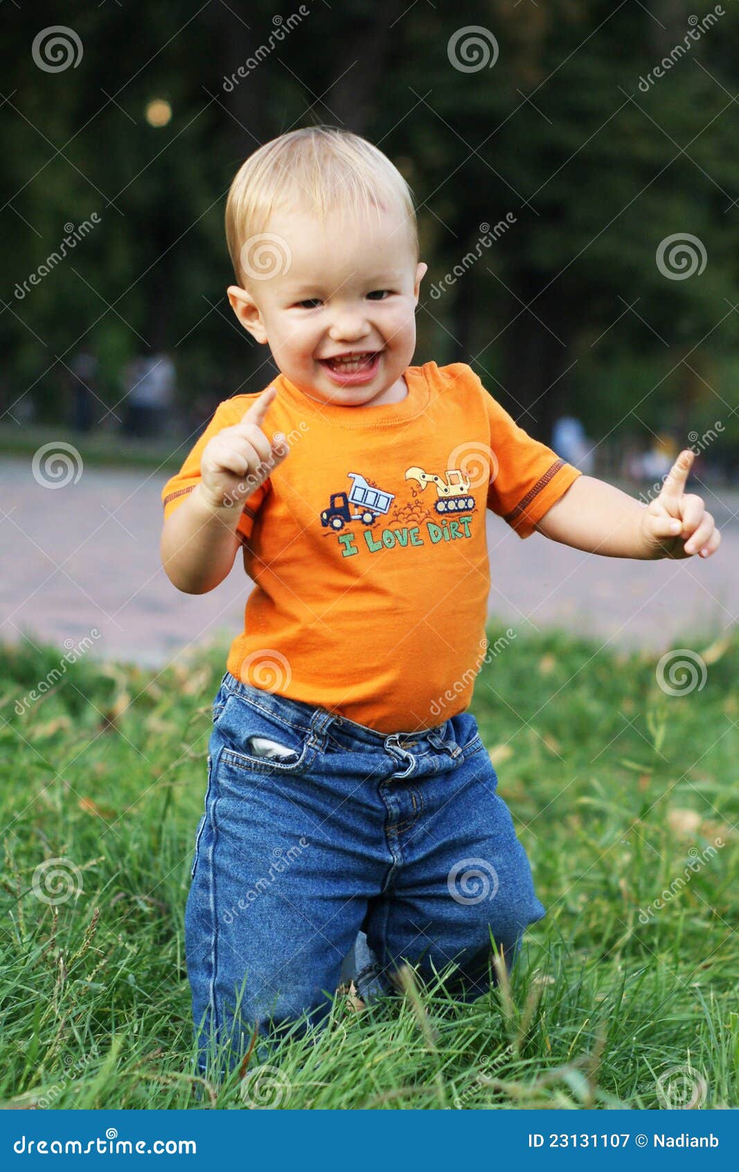 Baby run and smile stock image. Image of eyes, hair, chubby - 23131107